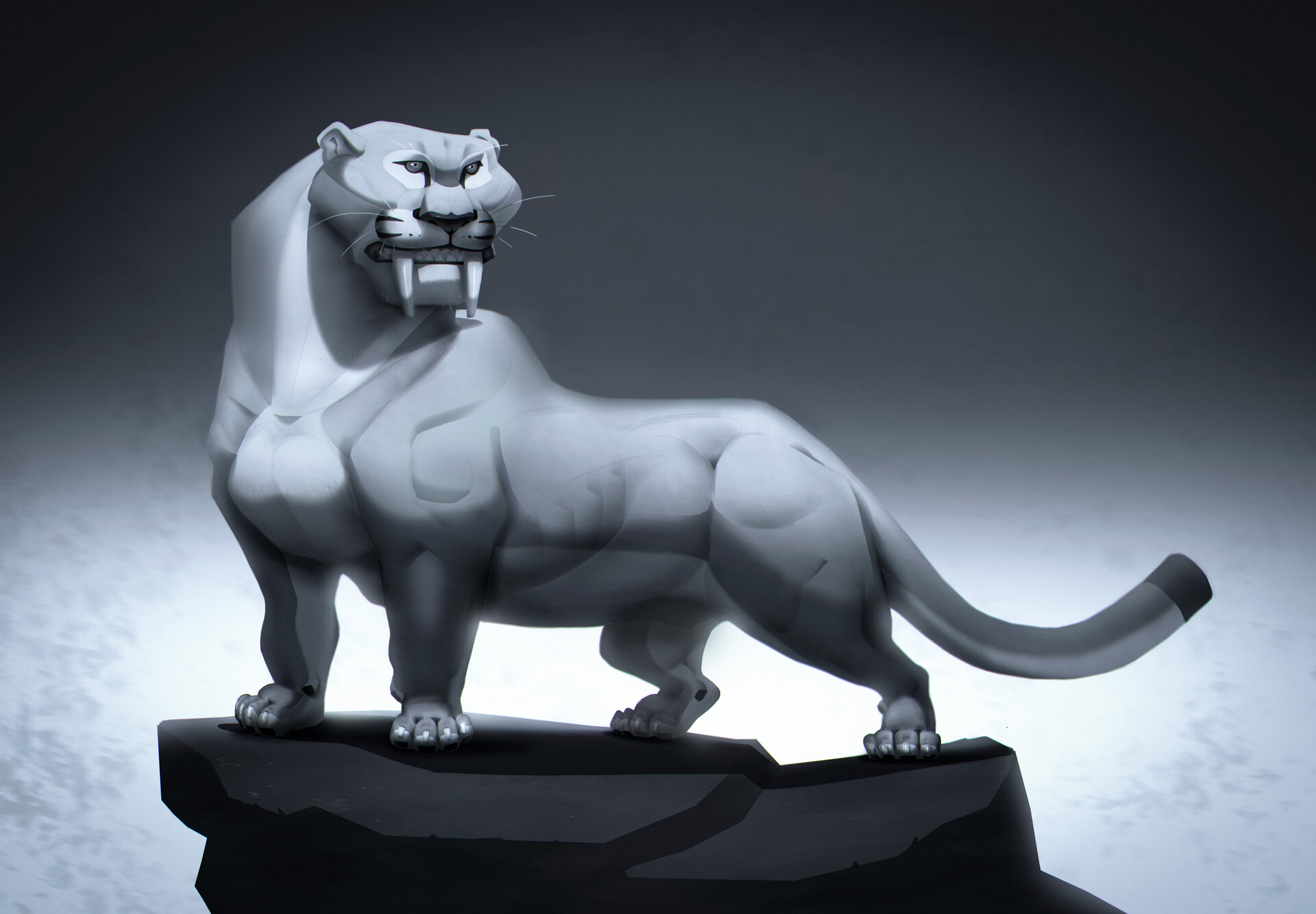ArtStation - Saber-toothed tiger concept