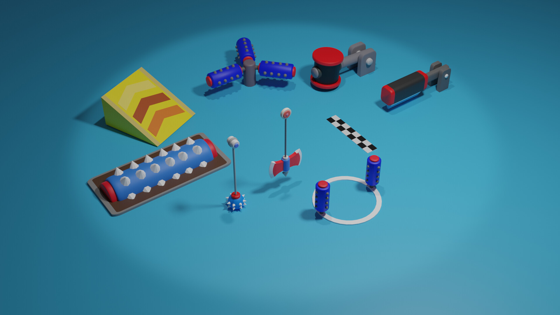 ArtStation - LOW POLY Obstacles