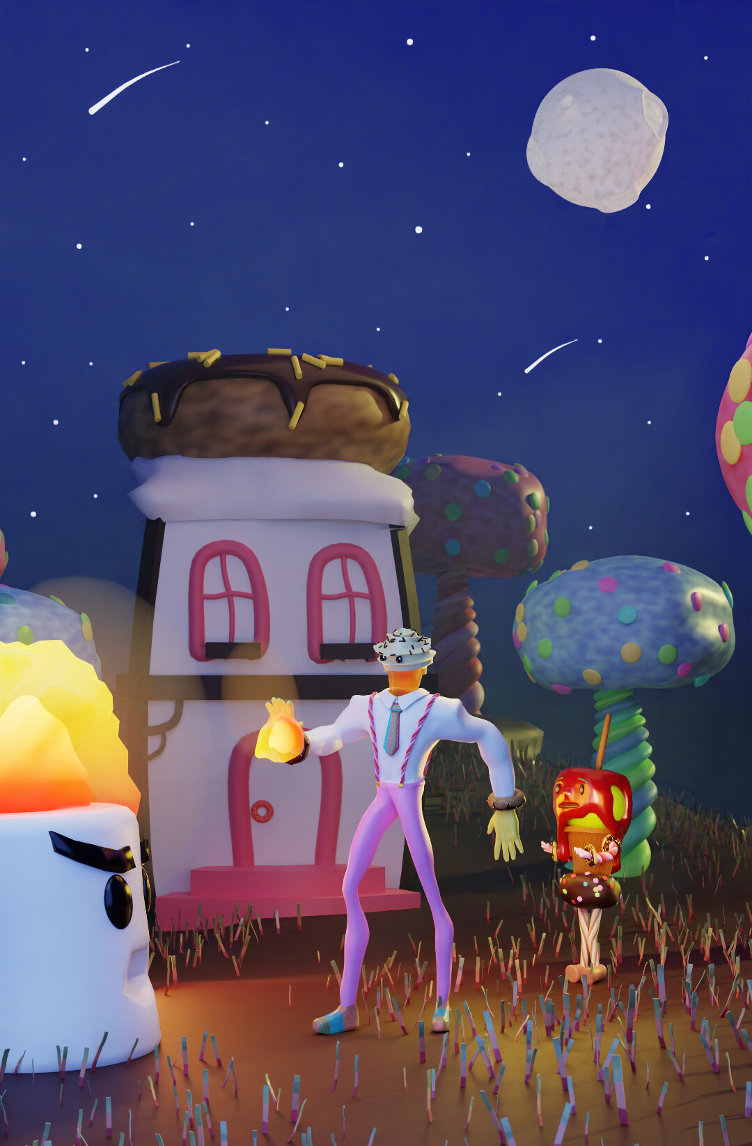 ArtStation - Candy People Concept Scene