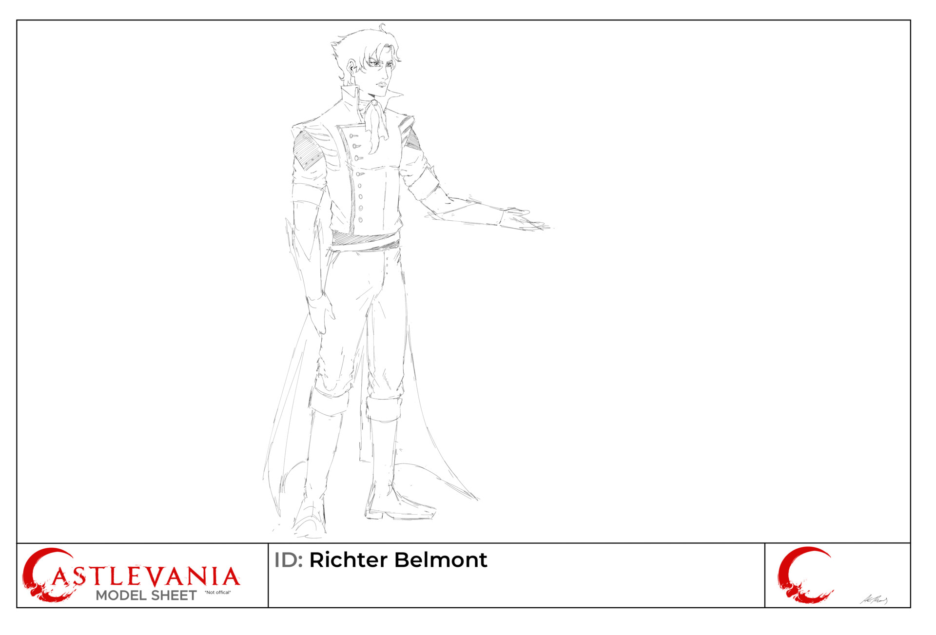Adam Thomas - Richter Belmont | Model sheet