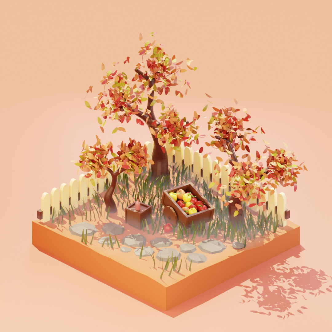 ArtStation - Autumn Garden