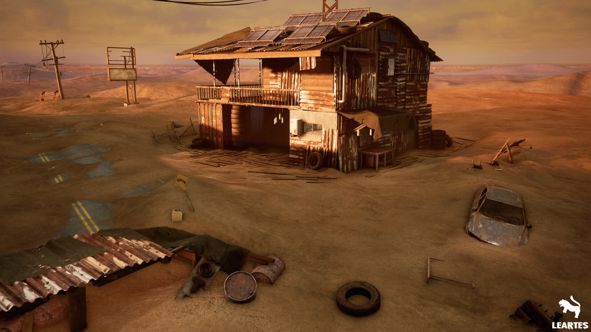 Post Apocalyptic Desert Wasteland