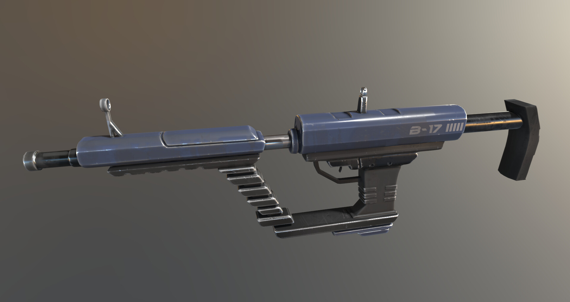 ArtStation - Sci-Fi 3D gun