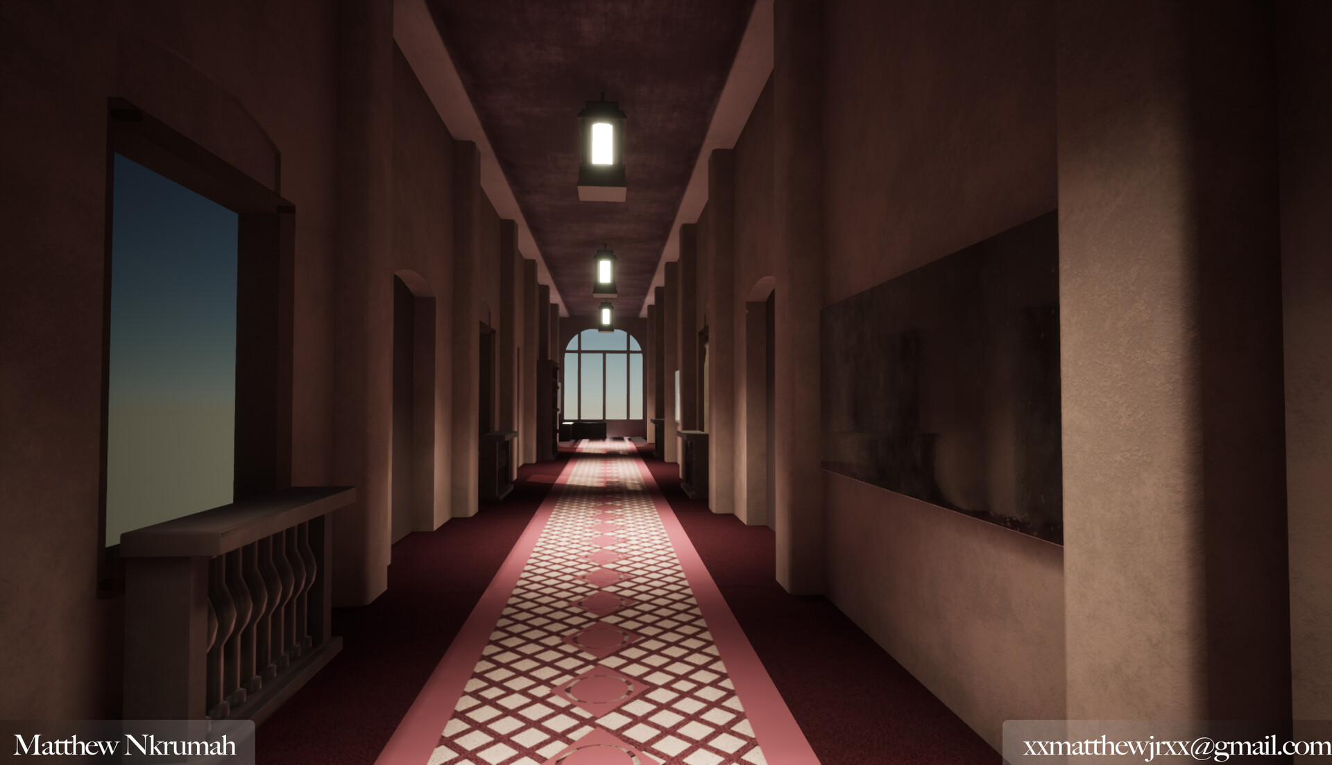 ArtStation - Unoccupied Hallway (Environment)