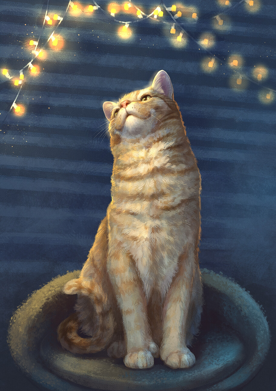 Cat by Maria Pechenkina : r/ImaginaryAww
