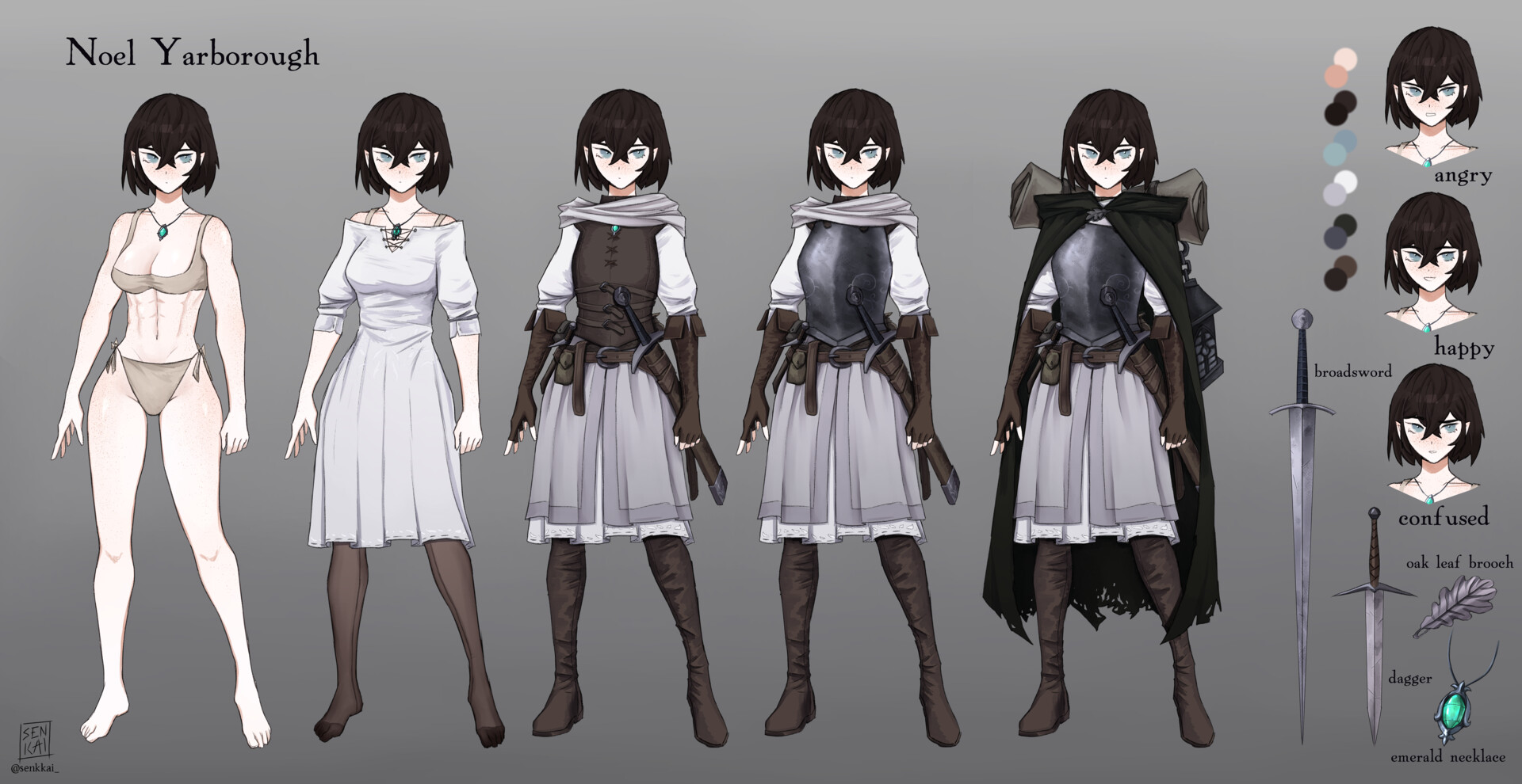 ArtStation - Noel Yarborough - Character Sheet