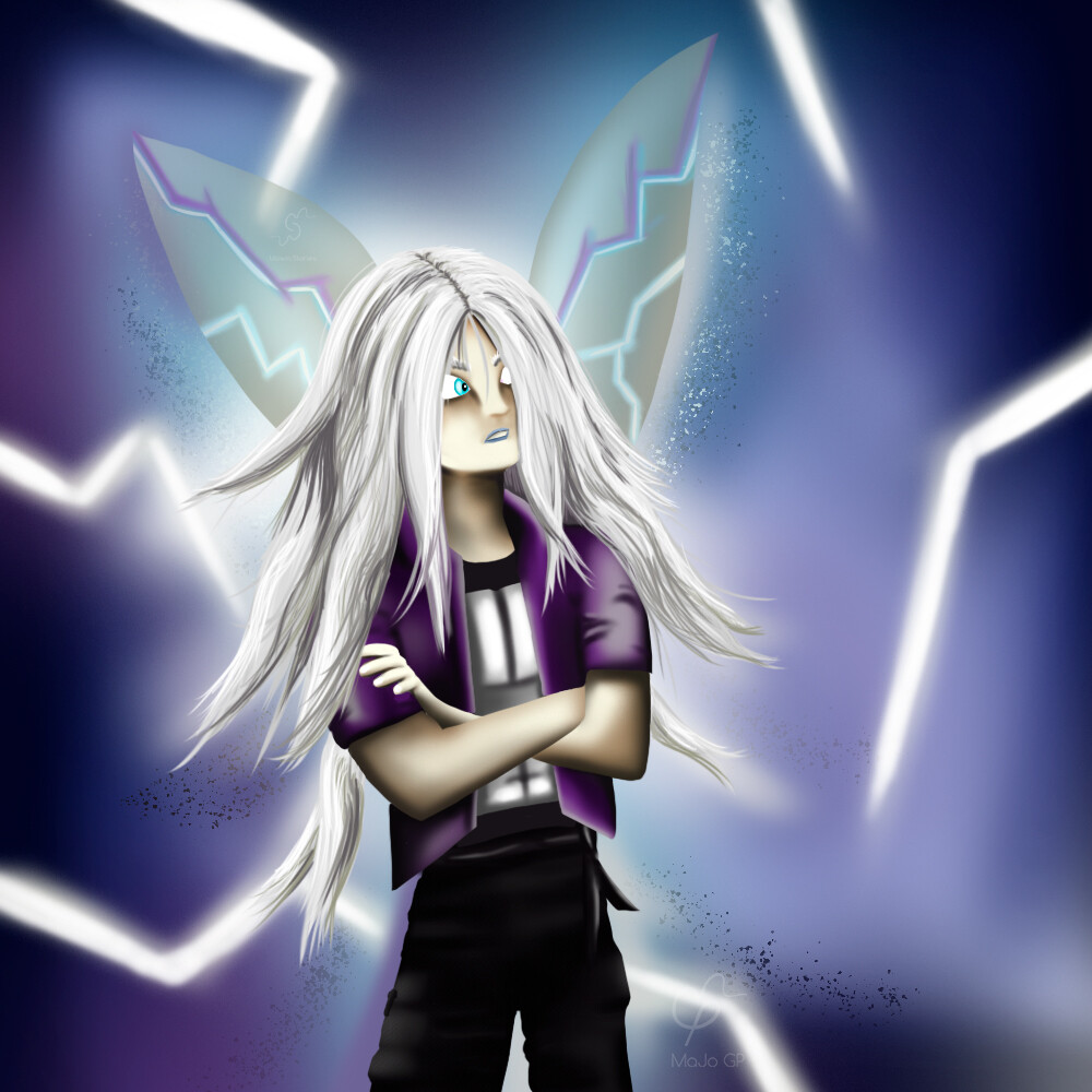 ArtStation - Thunder male fairy (2D art) character design