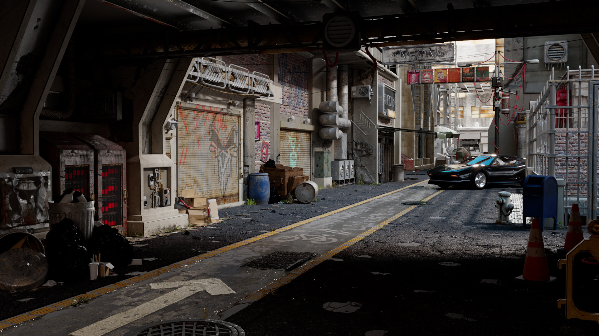 ArtStation - Cyberpunk Alley