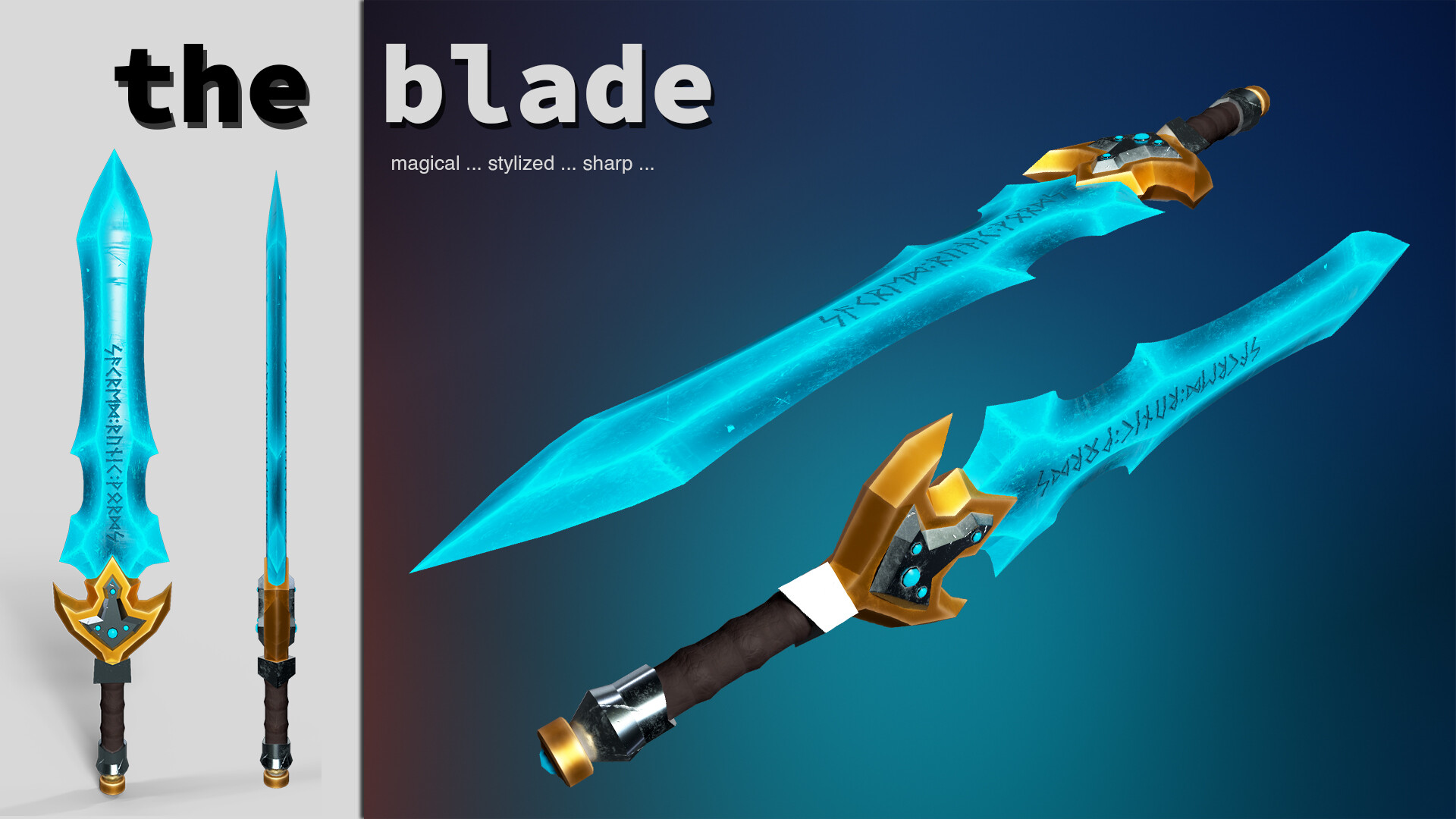 ArtStation - Stylized Magical Blade