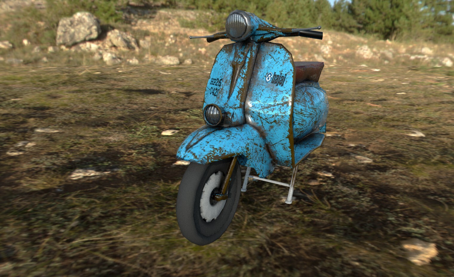 ArtStation - 3D scooter