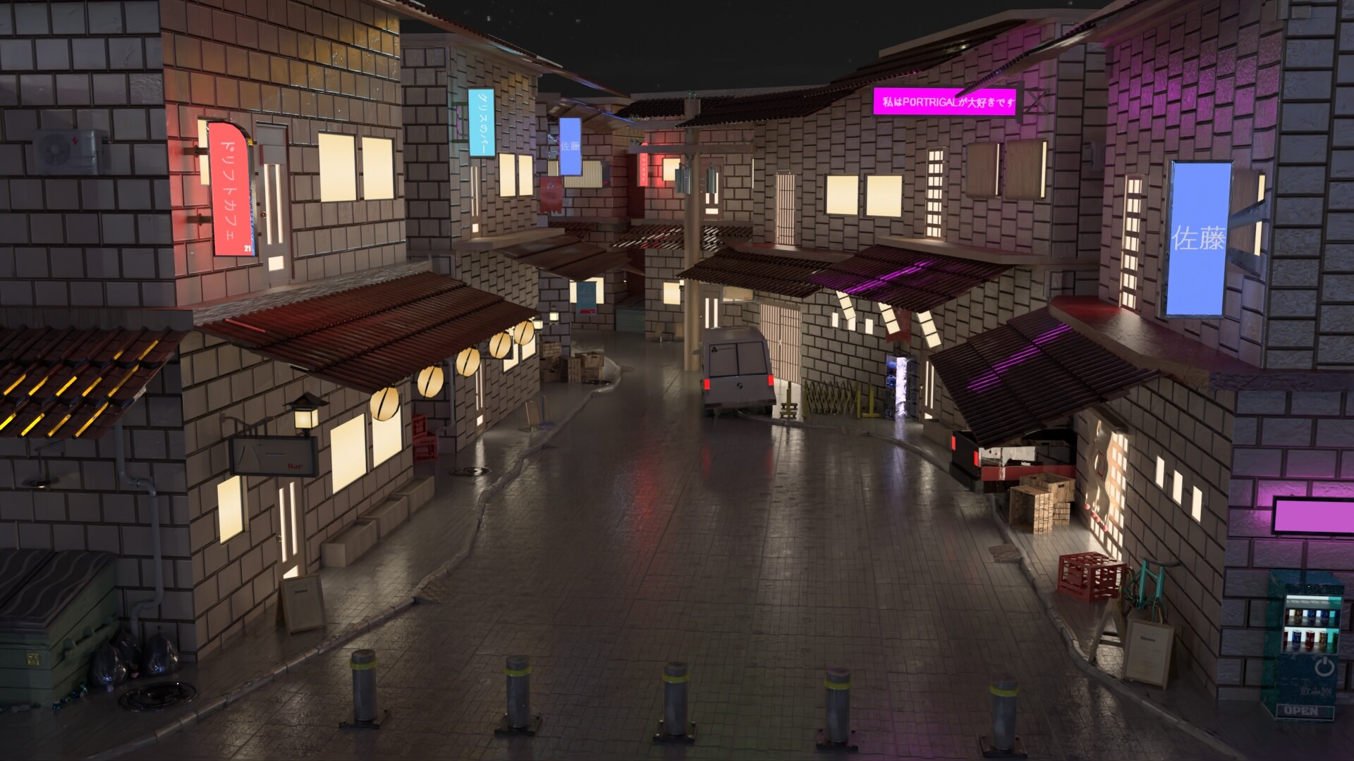 ArtStation - Japanese Street | 3D Environment