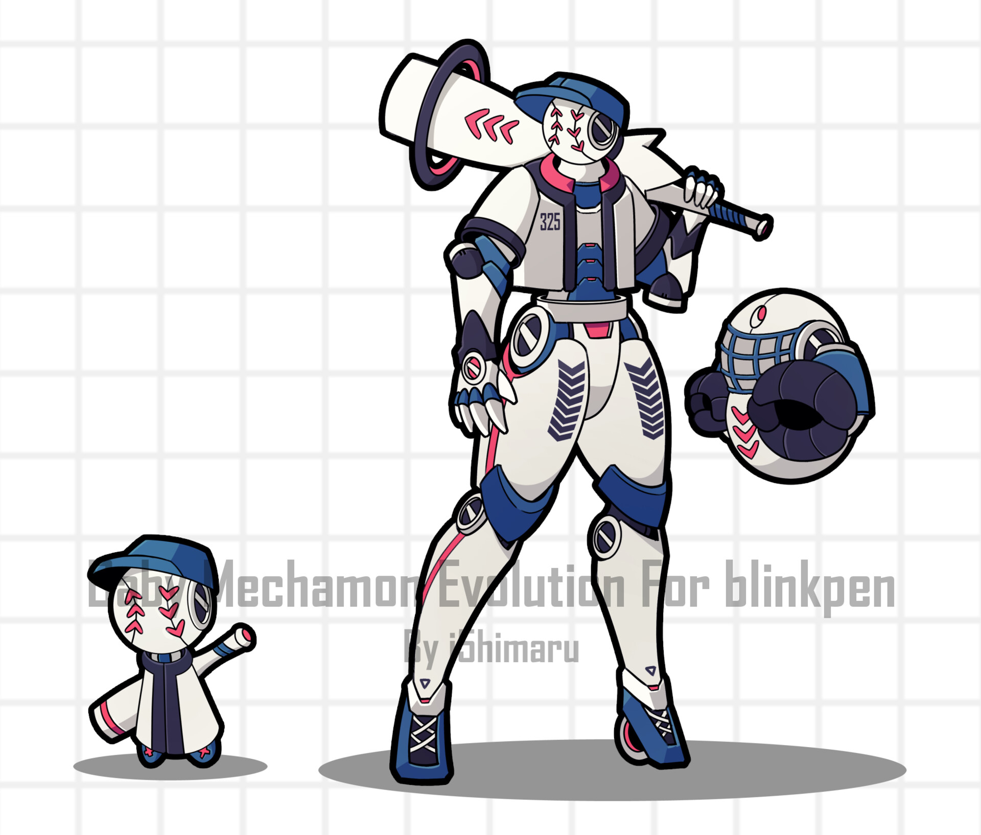 ArtStation - Baby mechmon Evo. For blinkpen