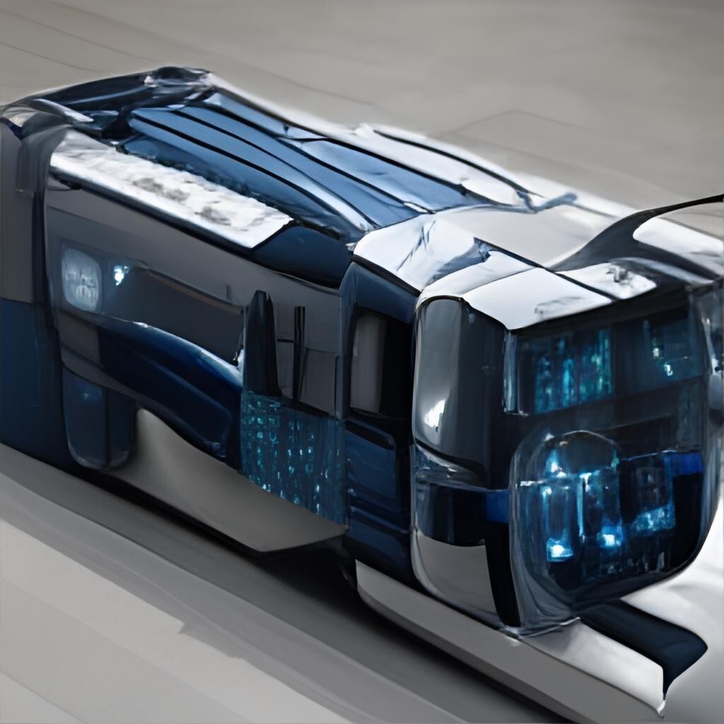 ArtStation - Futuristic bus