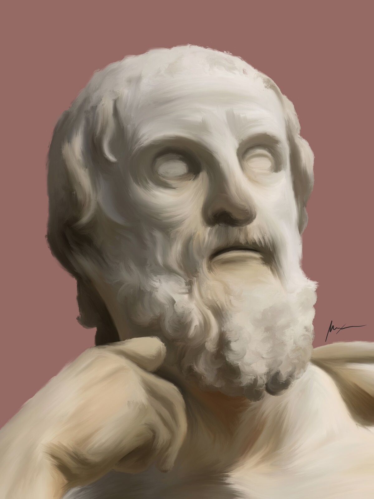 Morgan Evans - Painting of Herodotus: "First Historian"