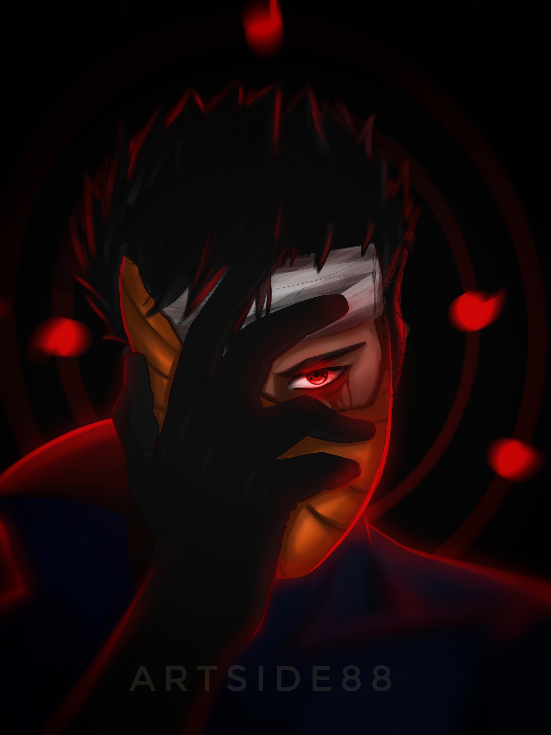 ArtStation - OBITO uchiha 2D art