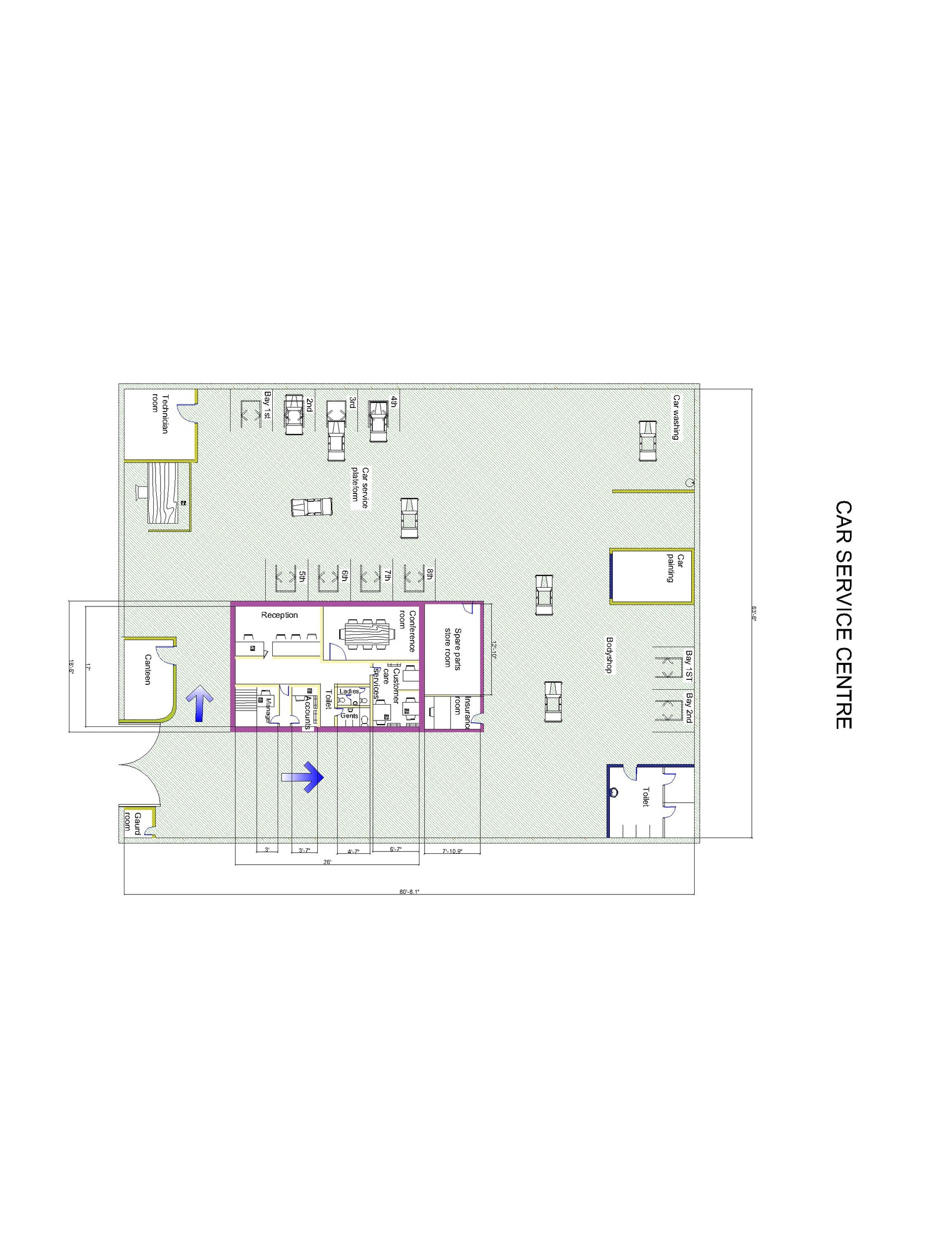 ArtStation - service centre layout