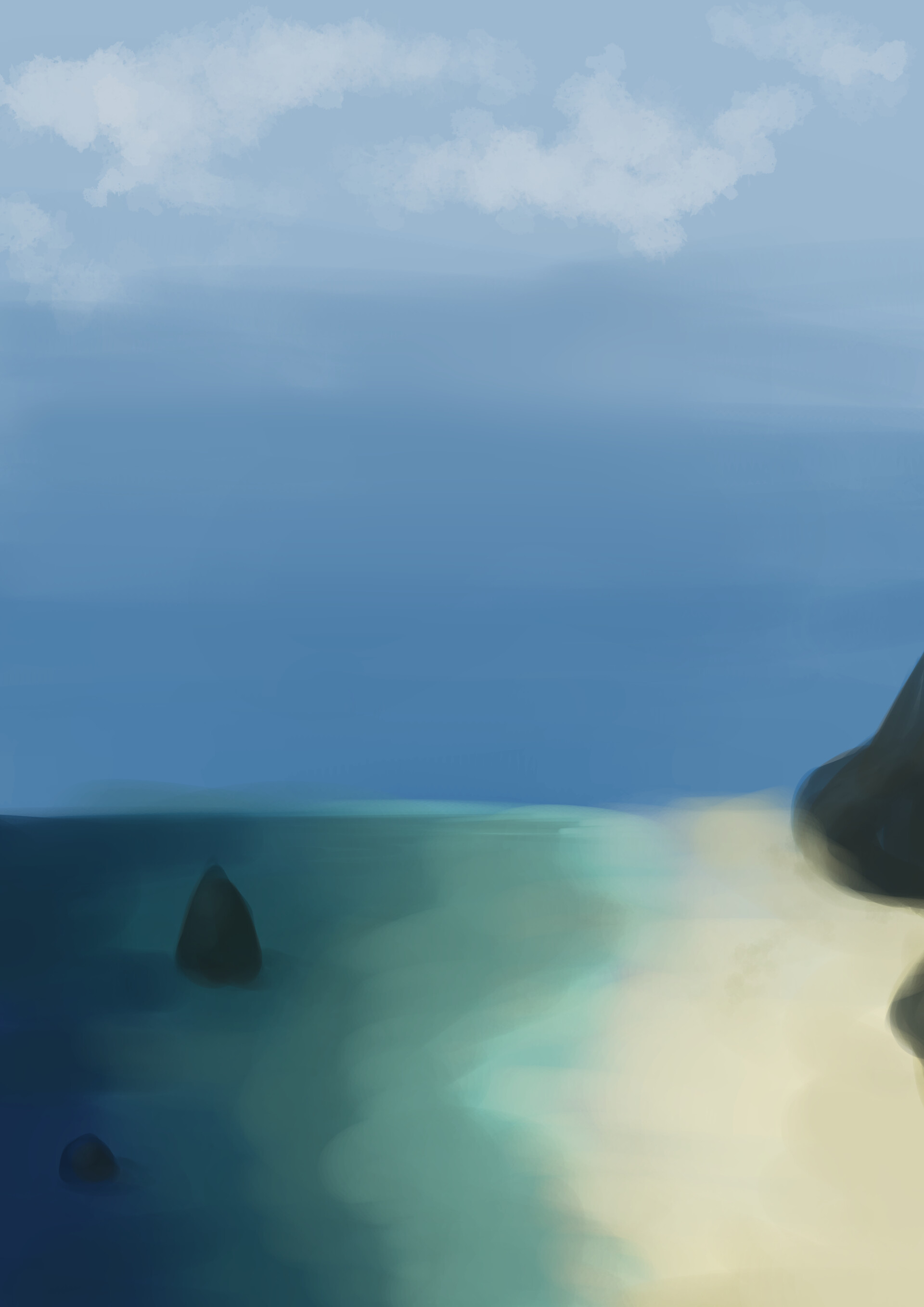 ArtStation - Coastal Sketch