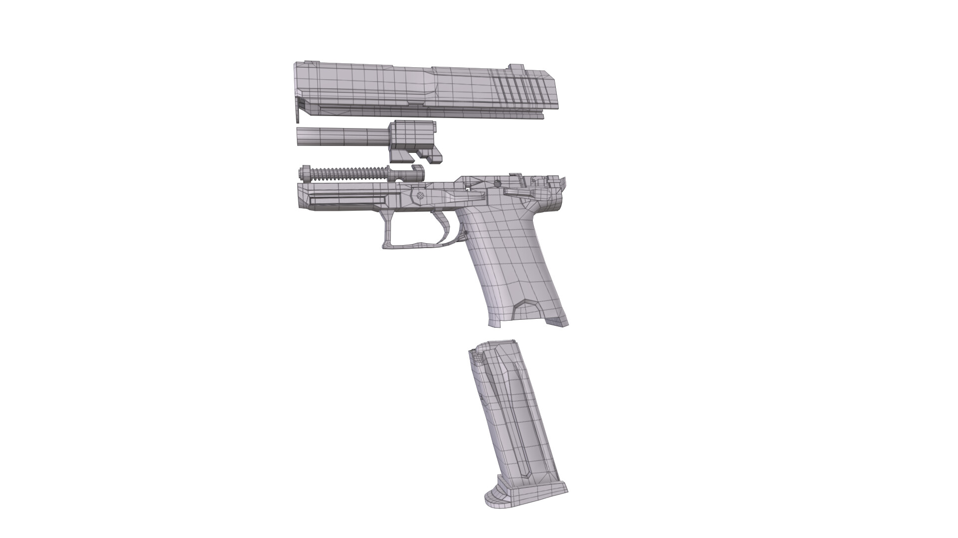 Nikhilesh Kumar - HK USP PISTOL || 3D REALSTIC GUN MODEL