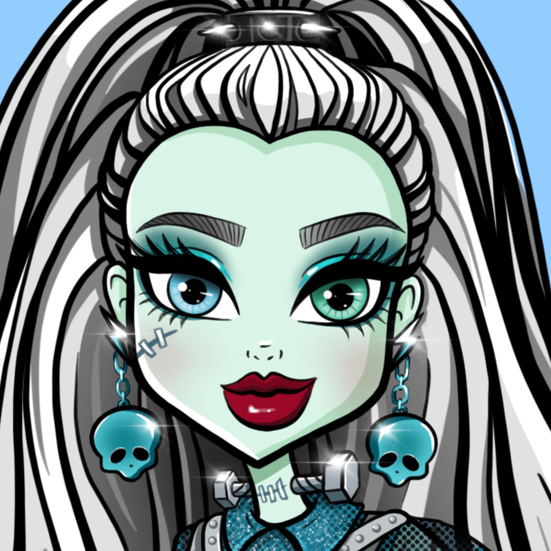 ArtStation - Monster high Frankie Haunt Couture fanart