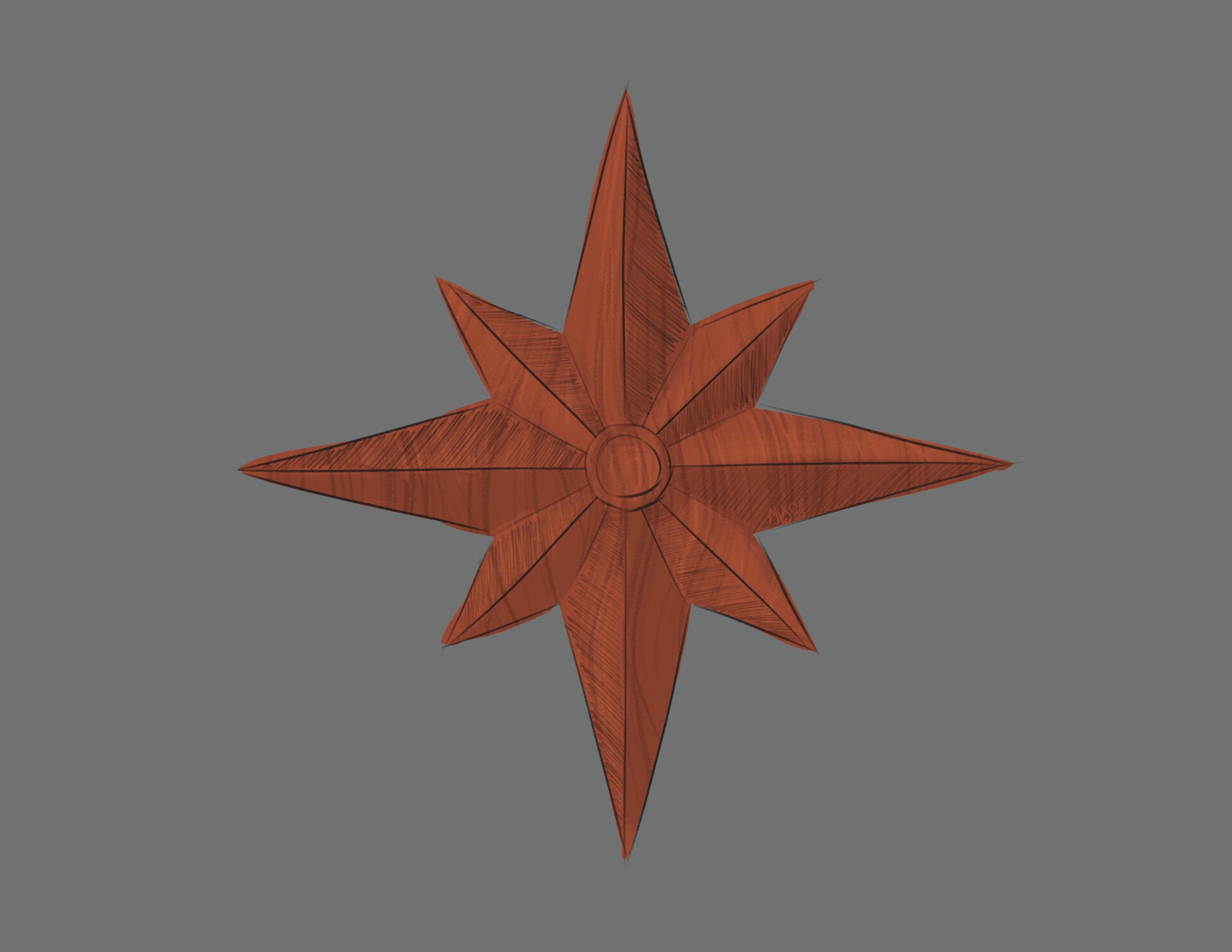 ArtStation - Wooden Compass