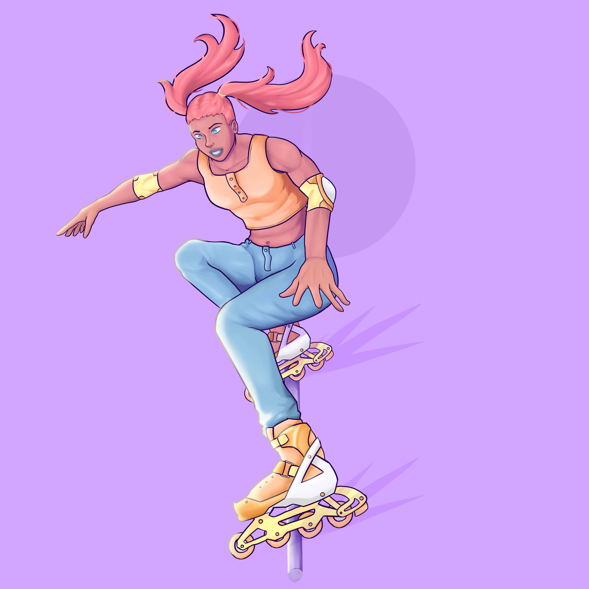 ArtStation - Pastel Rollerblade