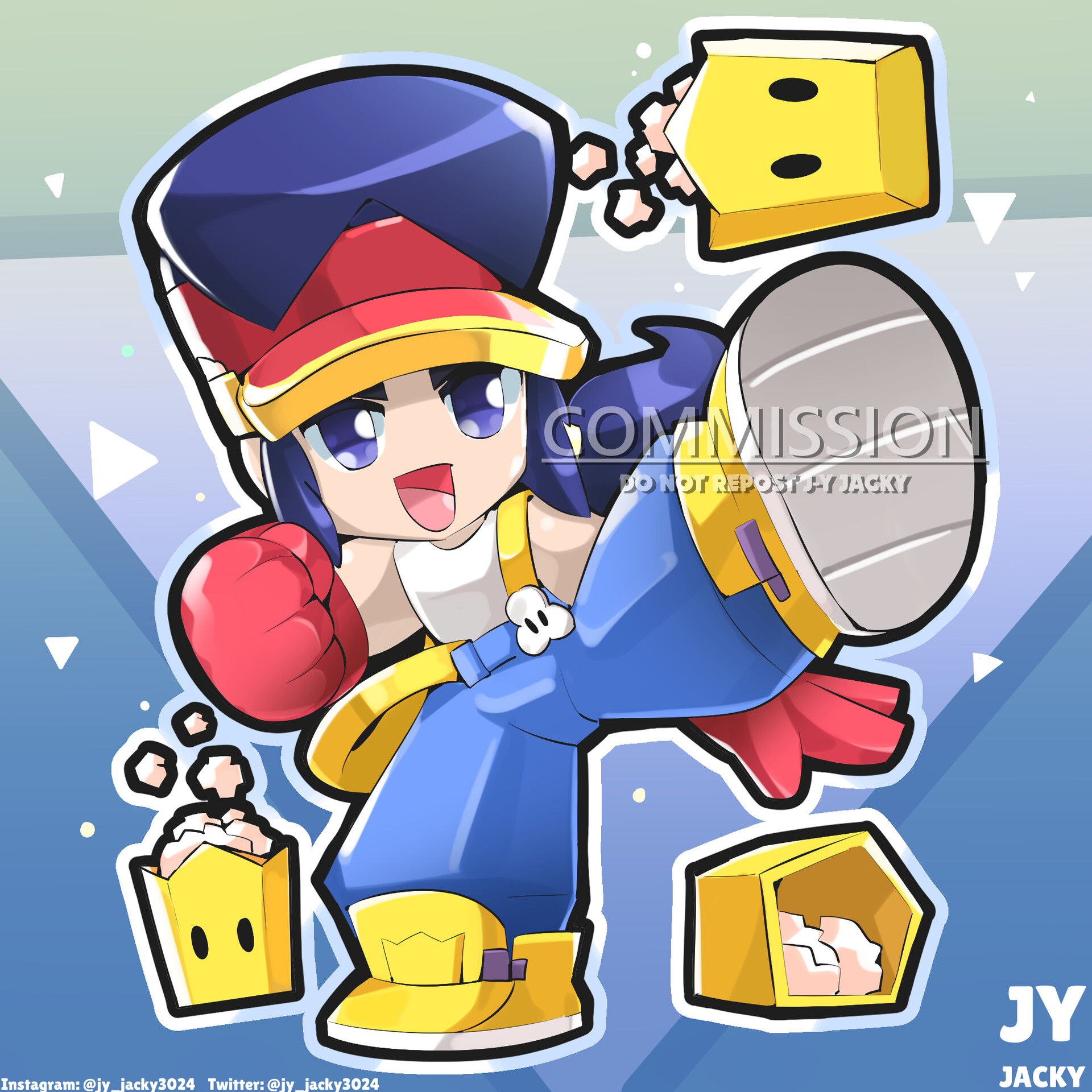 ArtStation - Commission n 2 Chibi Fang Brawl Stars