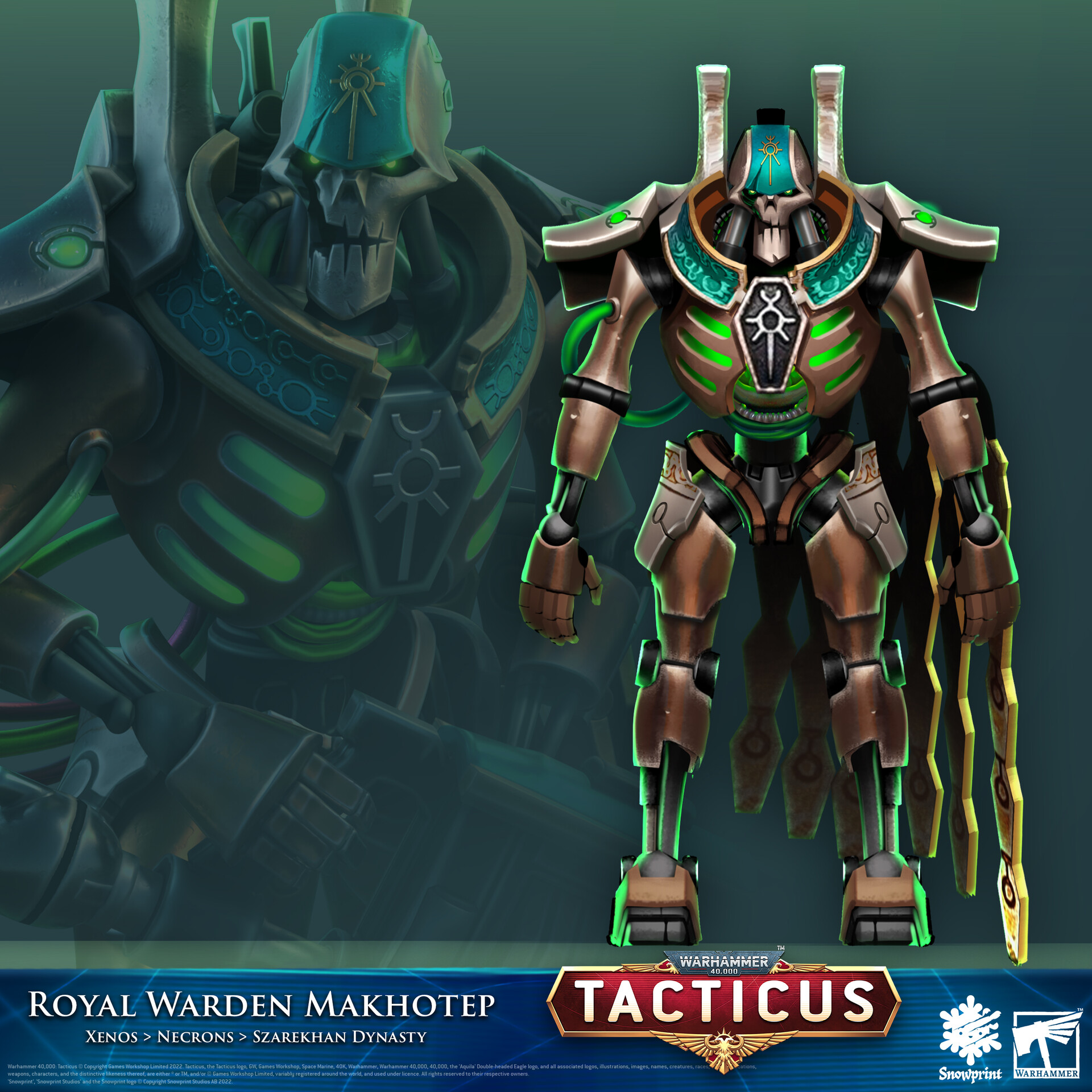 Mohammad Z. Mukhtar - Warhammer 40,000: Tacticus - Royal Warden Makhotep