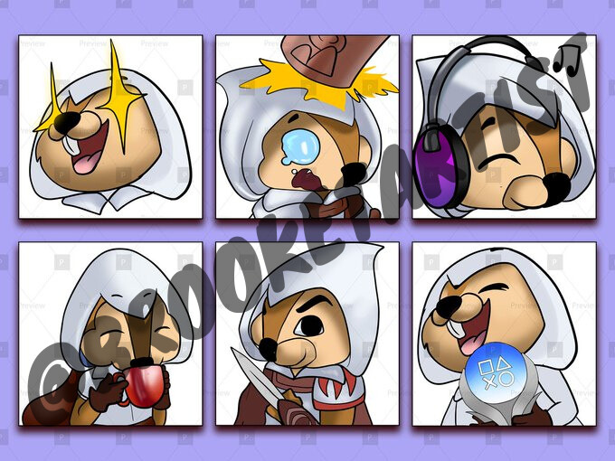 ArtStation - Chibi Twitch Emotes