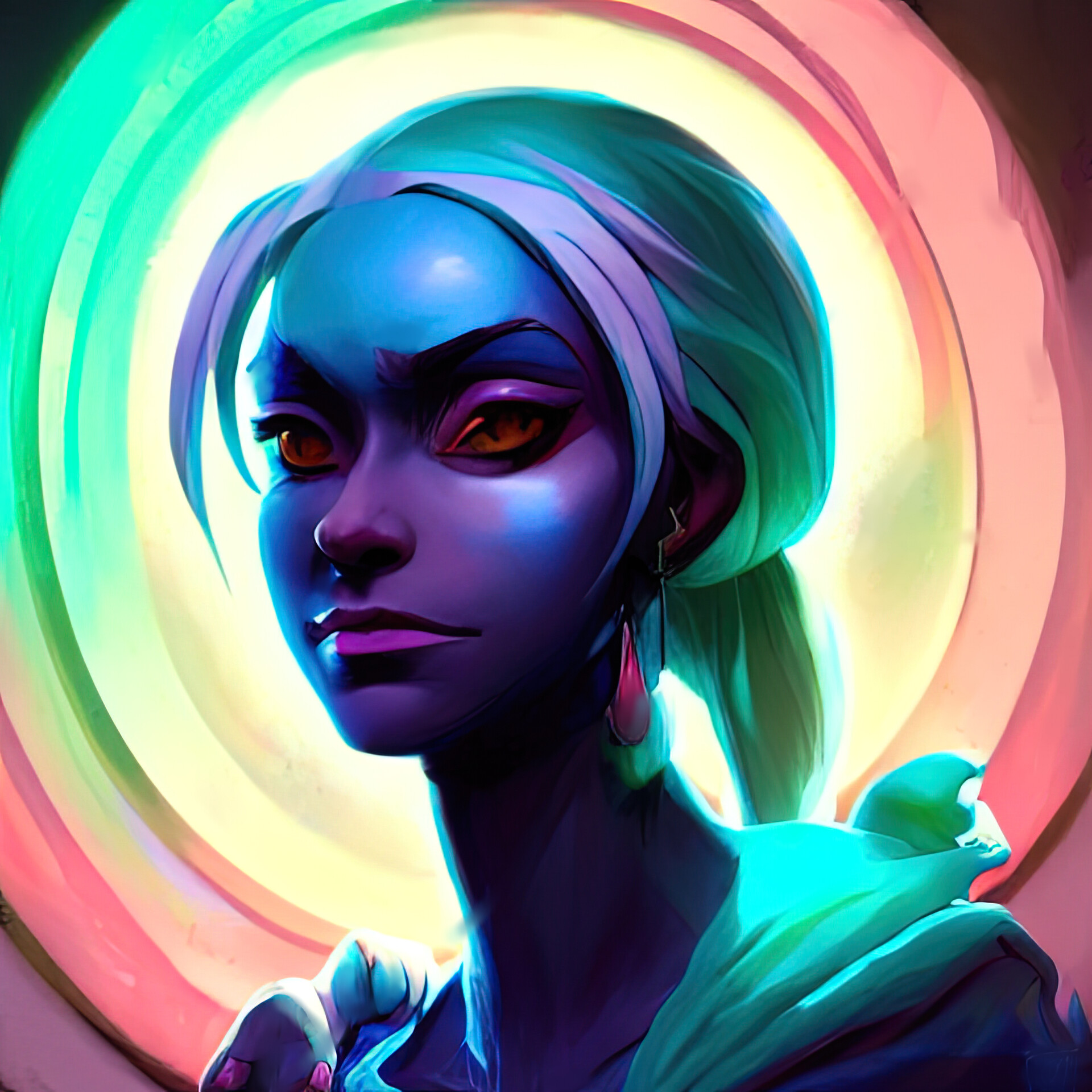 ArtStation - Drow Girl