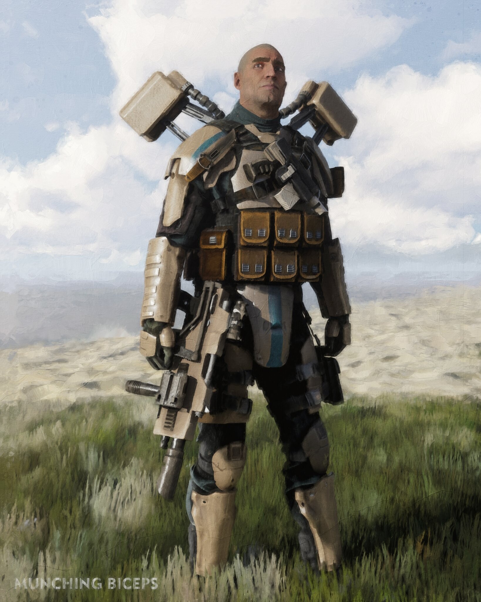 ArtStation - Ostun 19th Expeditionary Drop Trooper