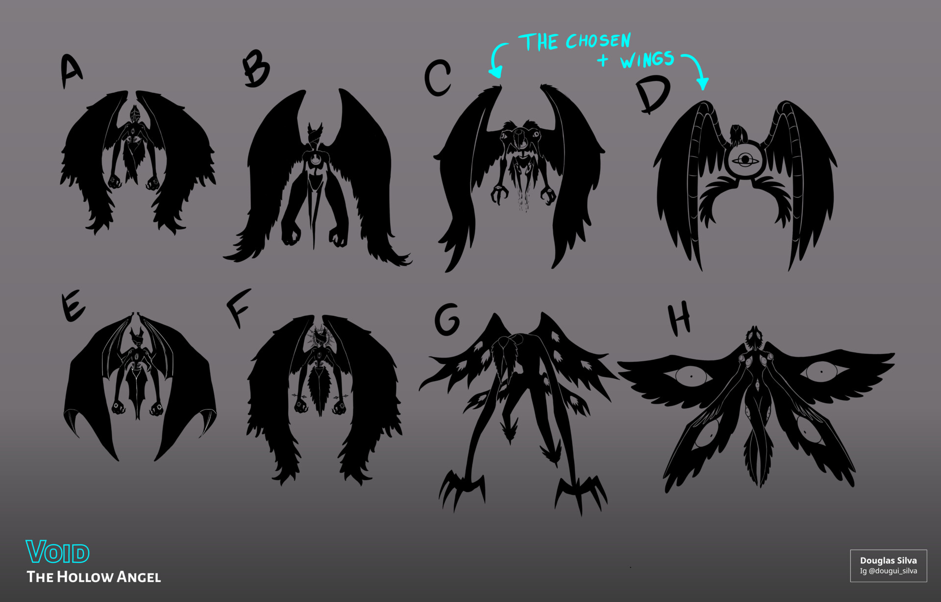 Douglas Silva - Void - The Hollow Angel | Character Design
