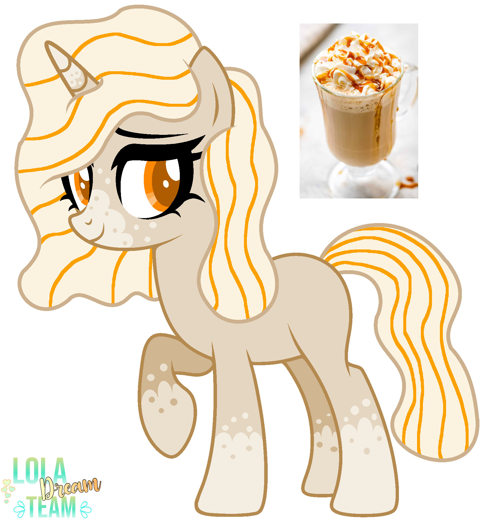 ArtStation - [Custom Trade] Caramel Latte Pony
