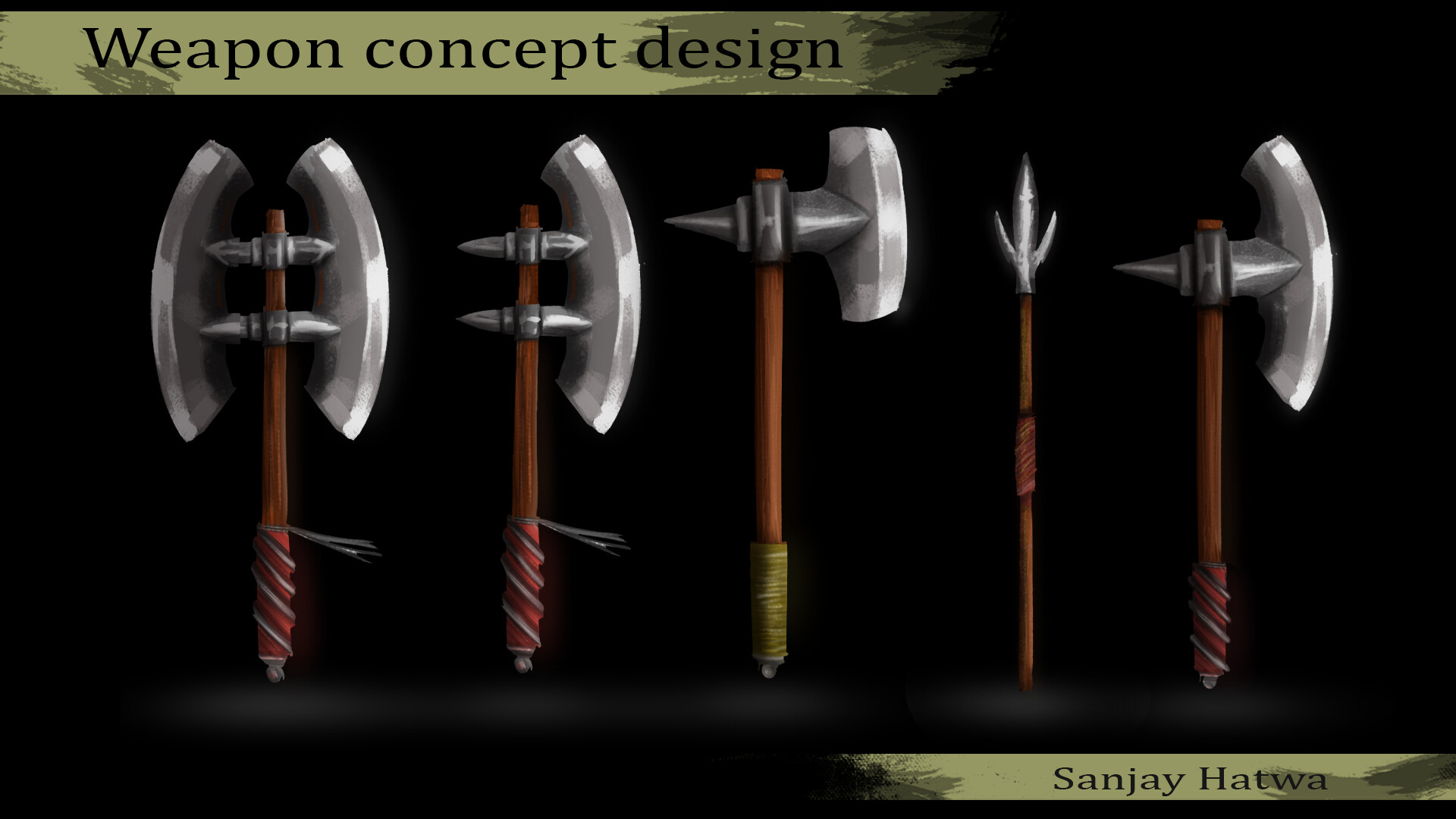 ArtStation - 2D weapon design
