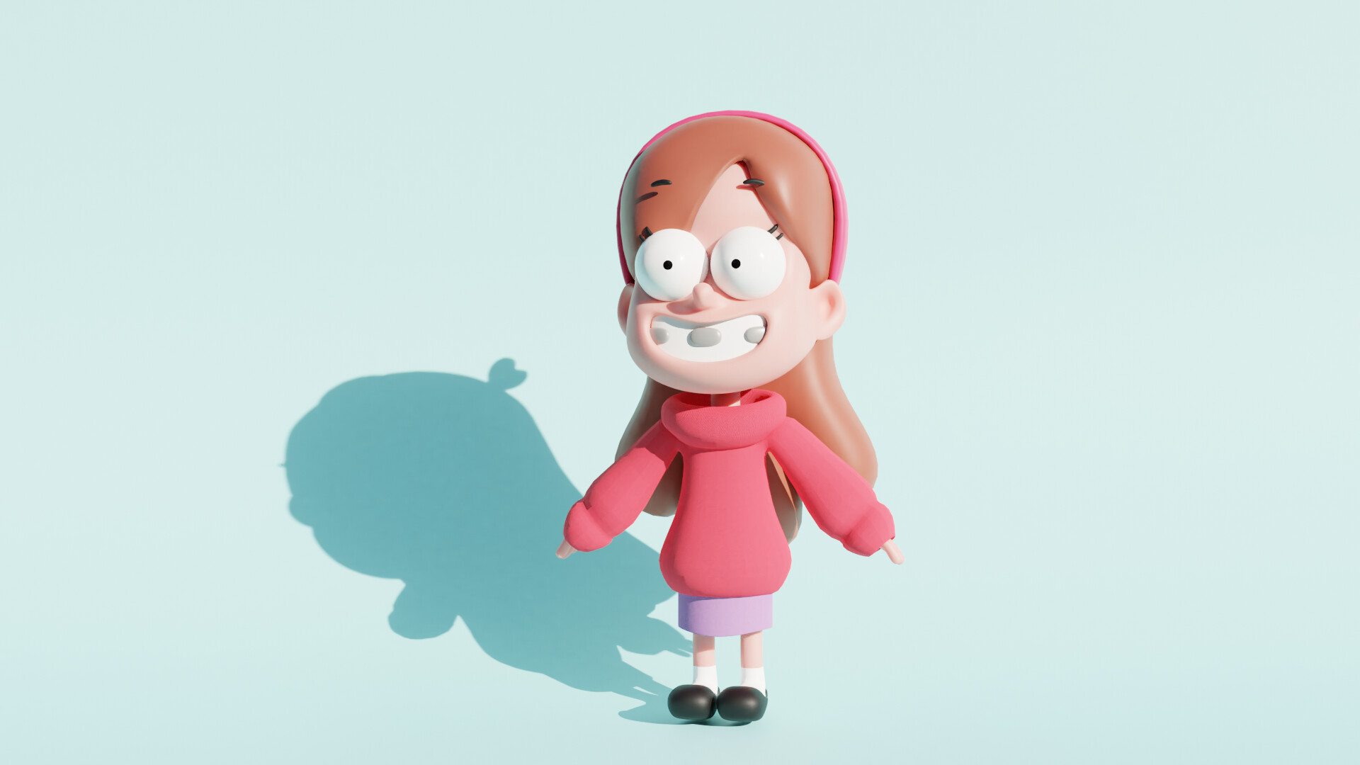 ArtStation - Mabel from Gravity Falls 3D modell