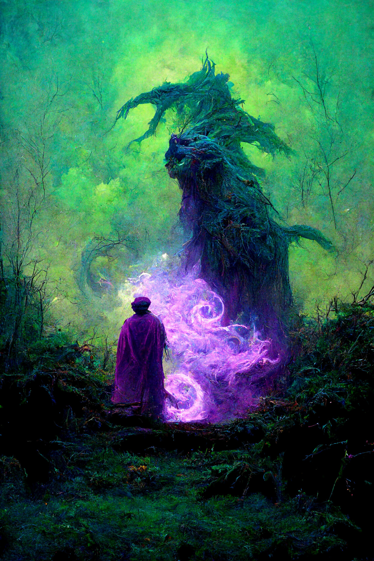 ArtStation - Wizard and Familiar