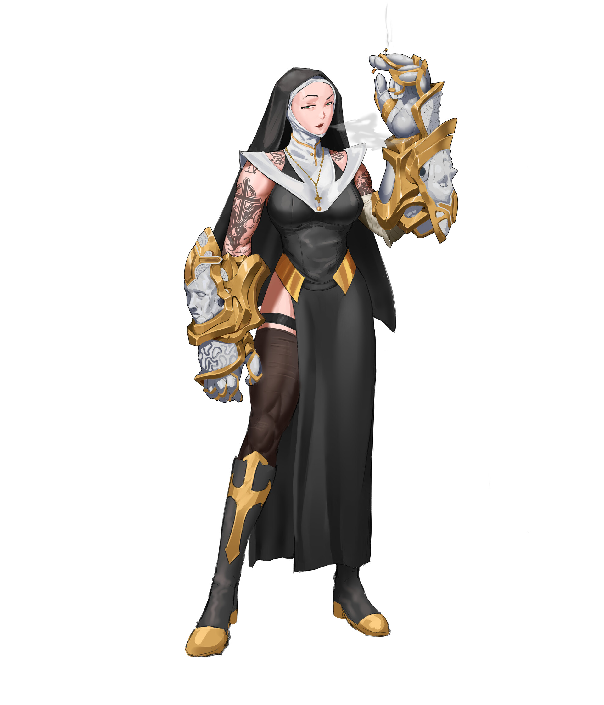 ArtStation - Combat Nun