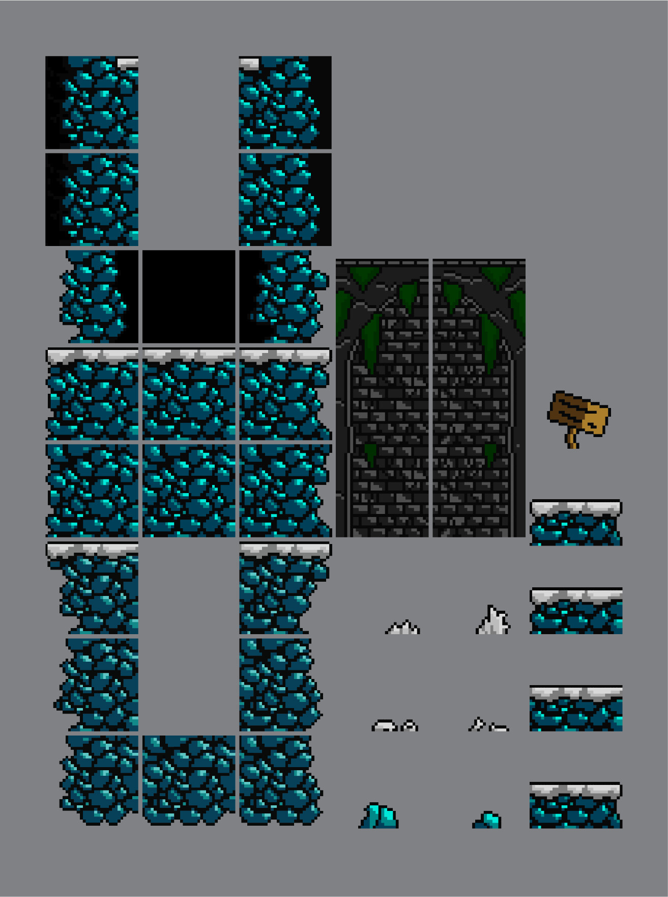 ArtStation - Dark Tones Tile Sprites