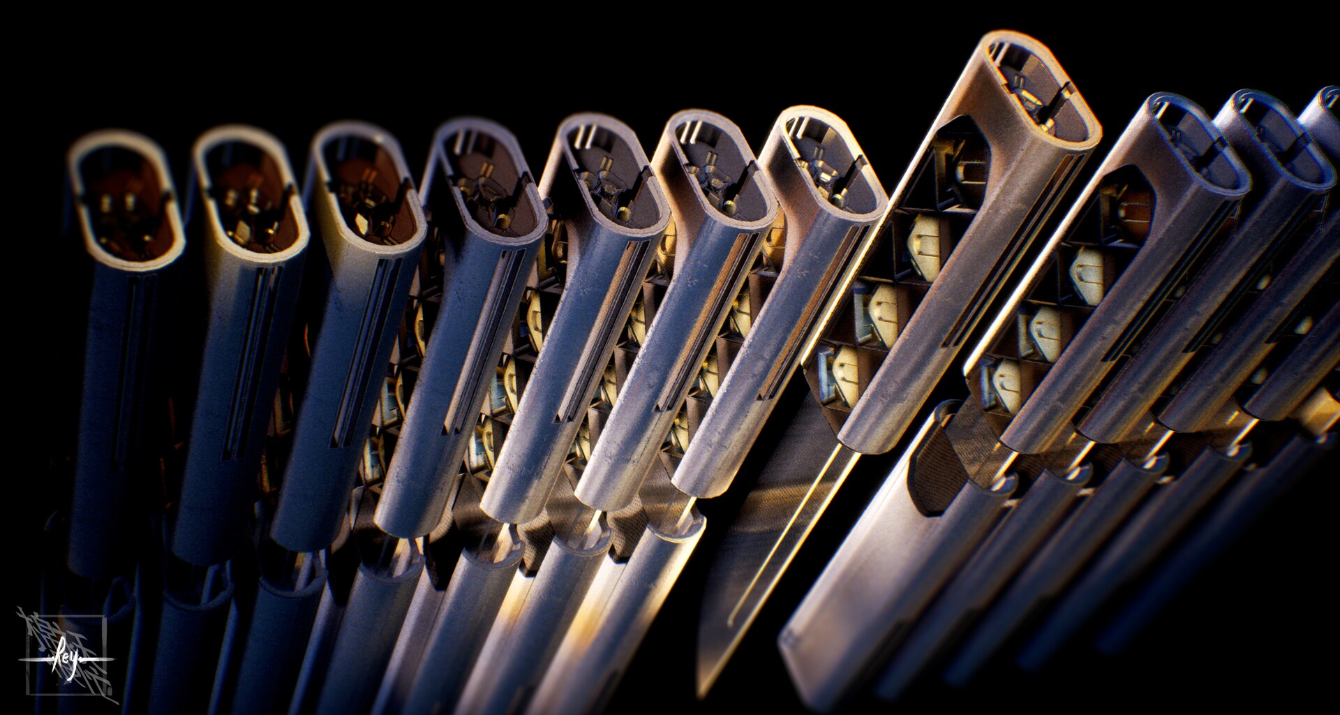 ArtStation - Daily 3D_sci-fi dagger