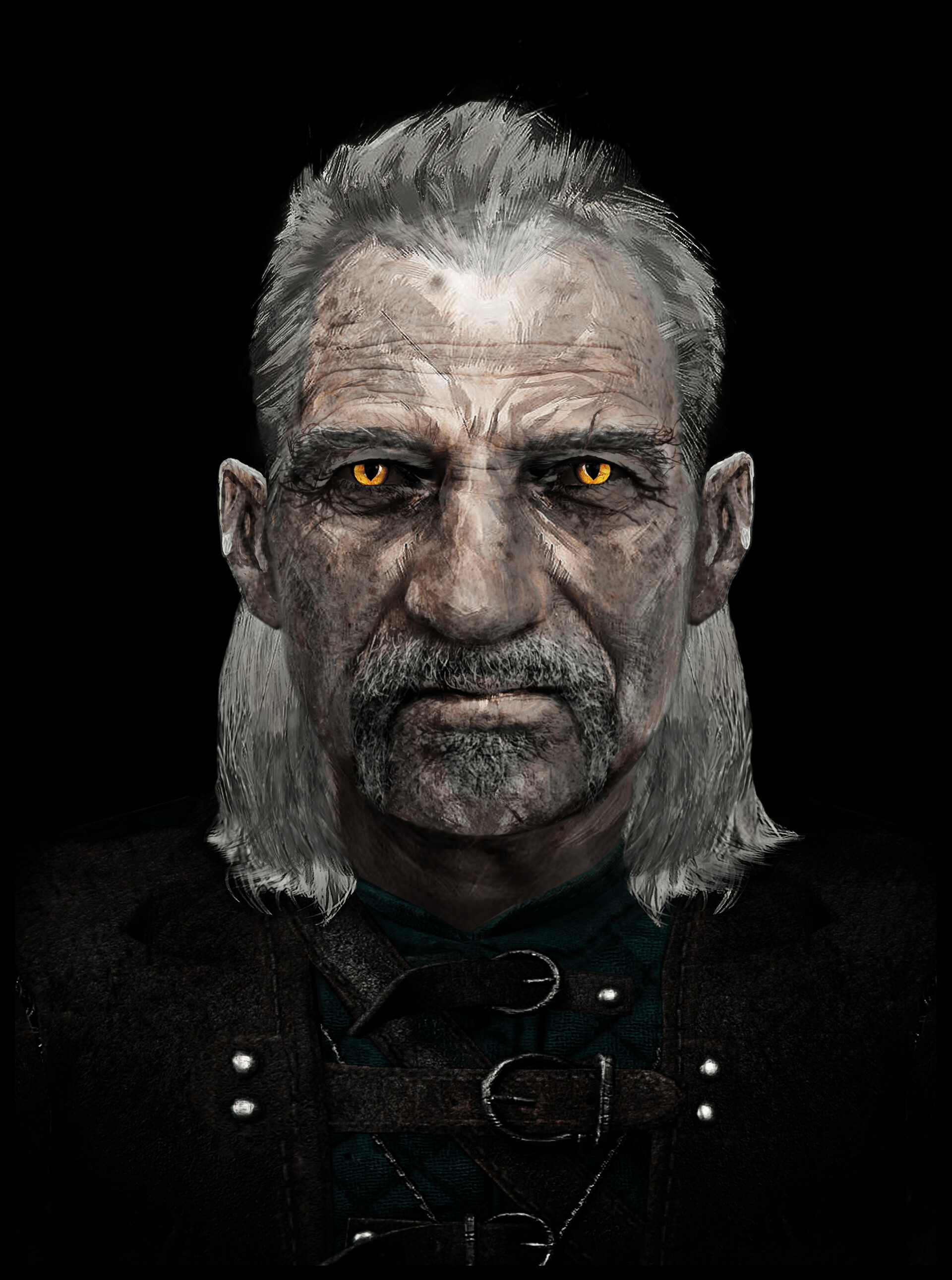 ArtStation - Witcher Vesemir in Old Age