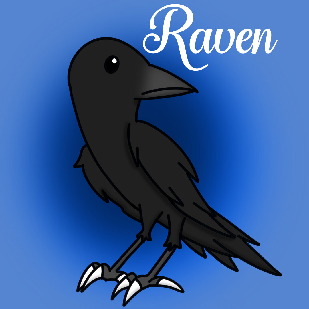 how to draw a ravenclaw raven