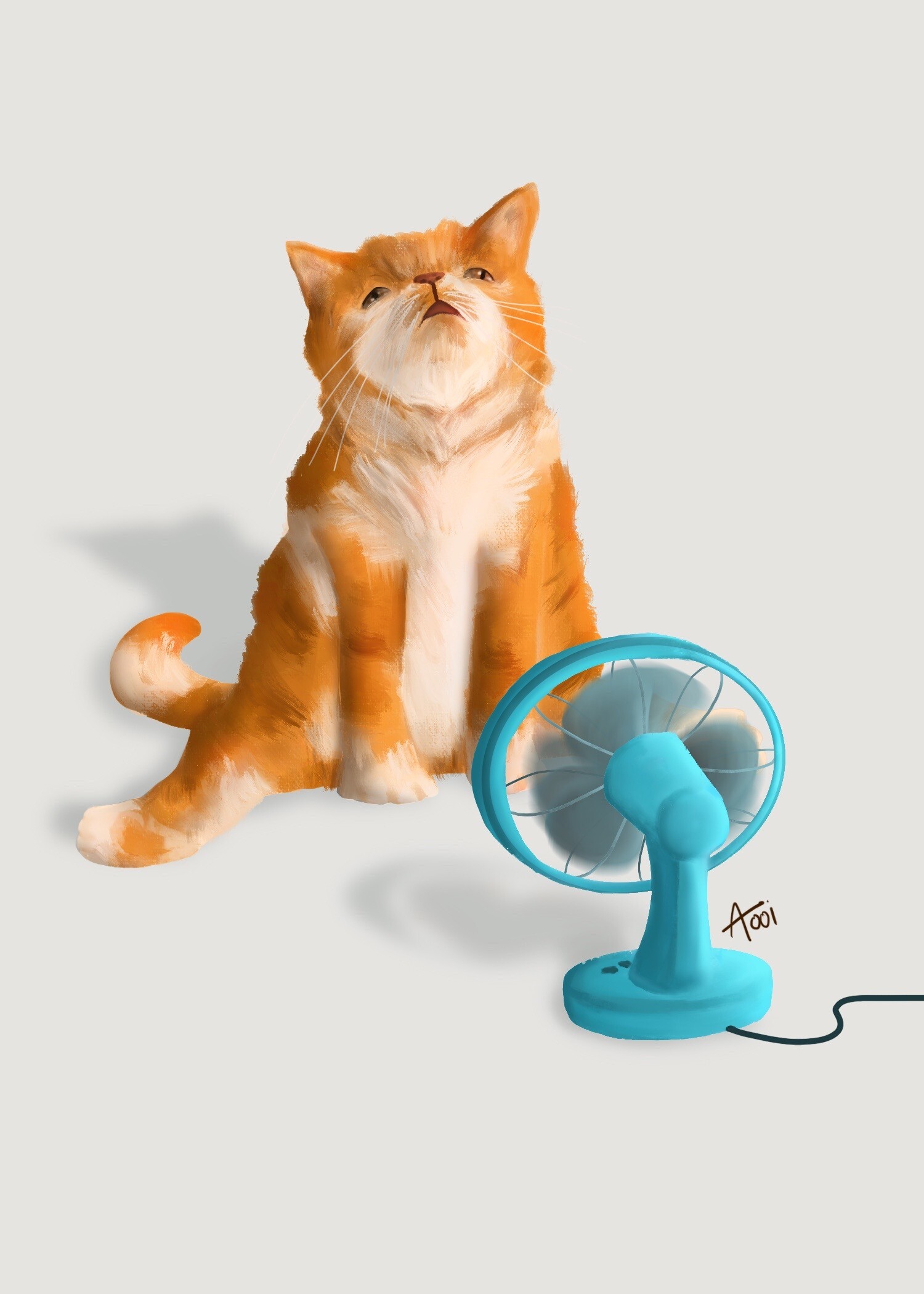 ArtStation - Summer Cat