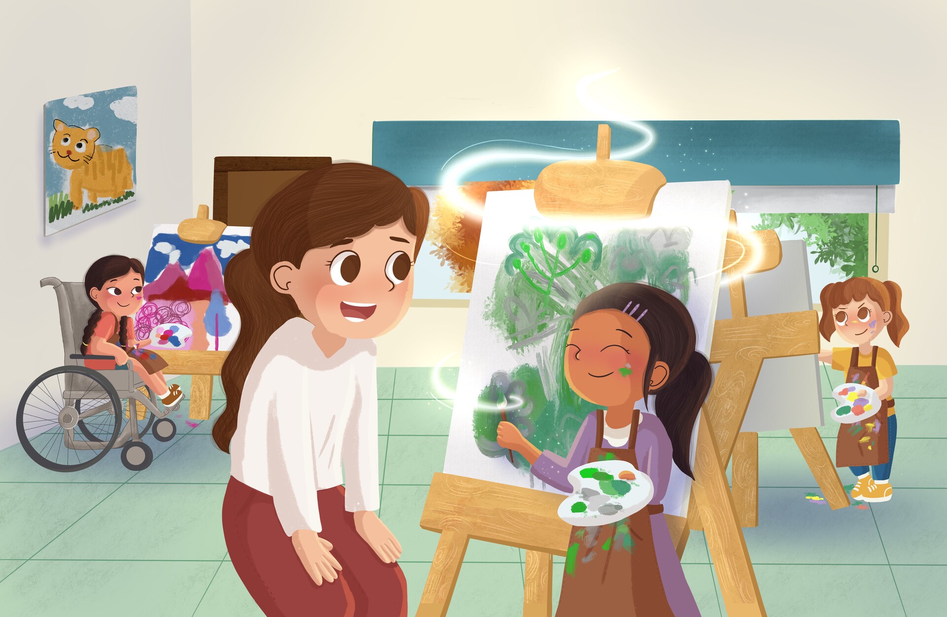 ArtStation - I Am A Girl | children book illustration