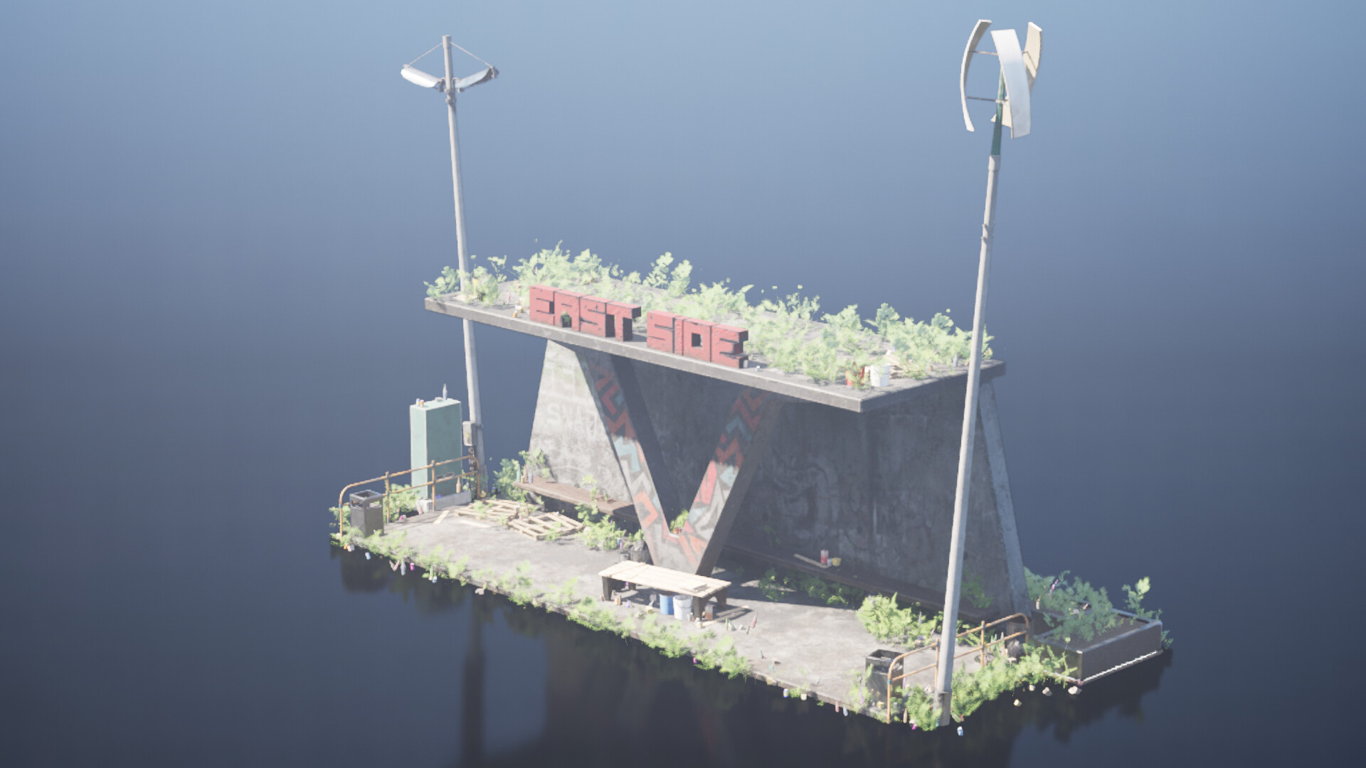 Evgenii Nikolskii - Cyberpunk Bus Stop