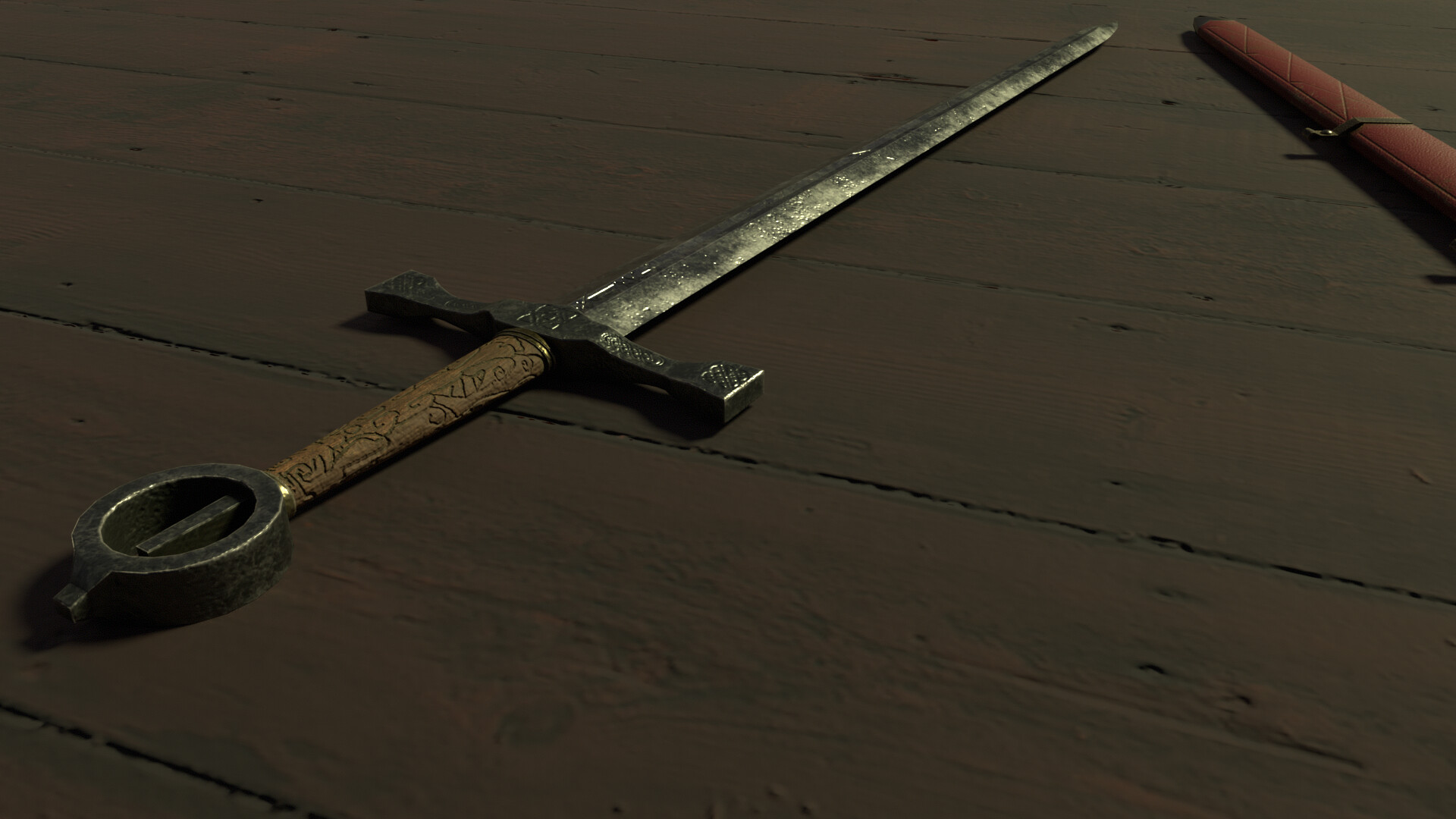 ArtStation - Scandinavian Sword with runes