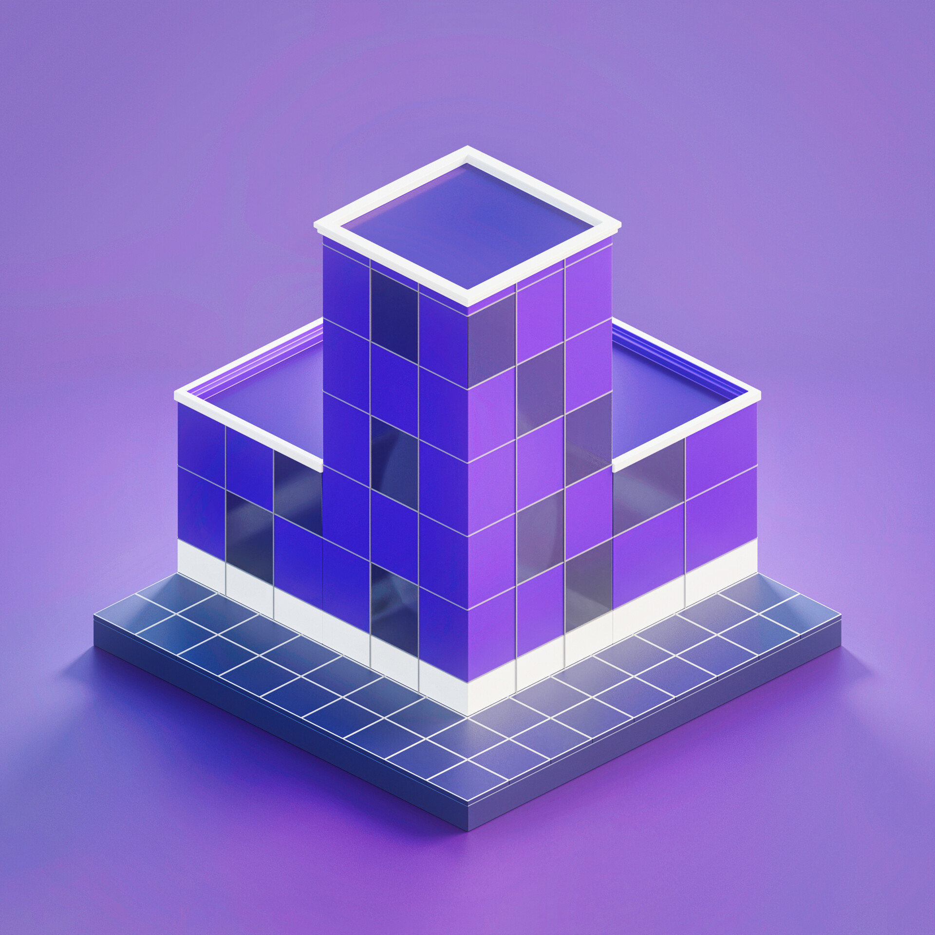 ArtStation - Isometric low-poly building