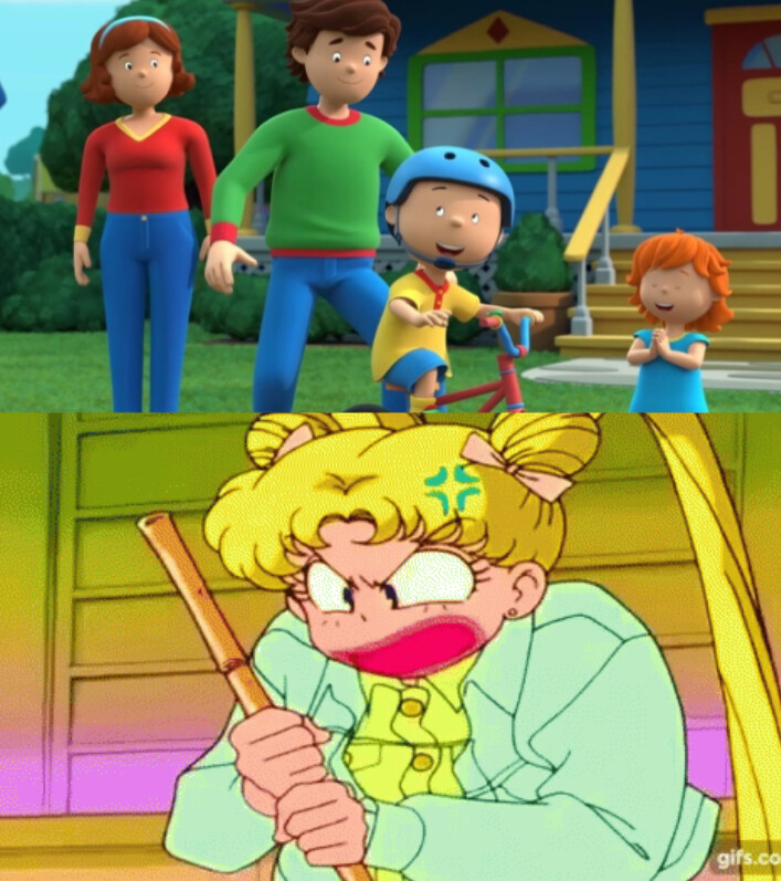 ArtStation - Usagi Reacts to Caillou Reboot