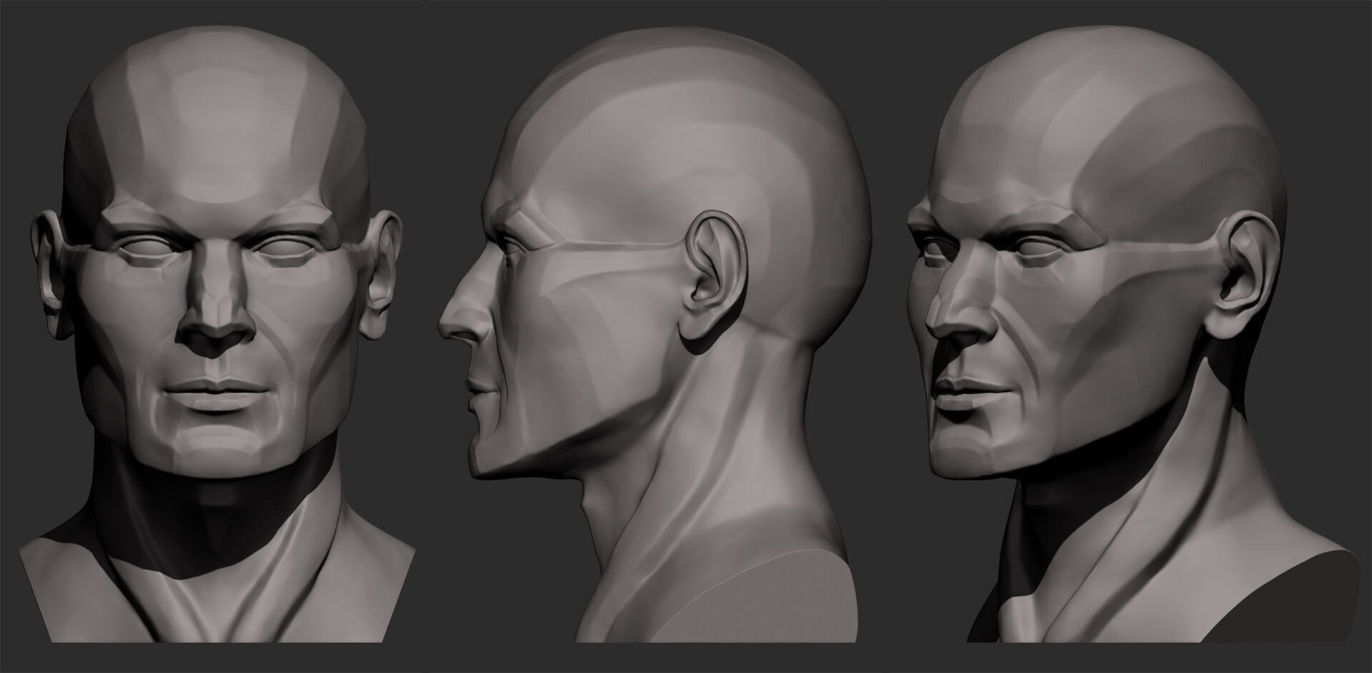 ArtStation - Male Planes of Head