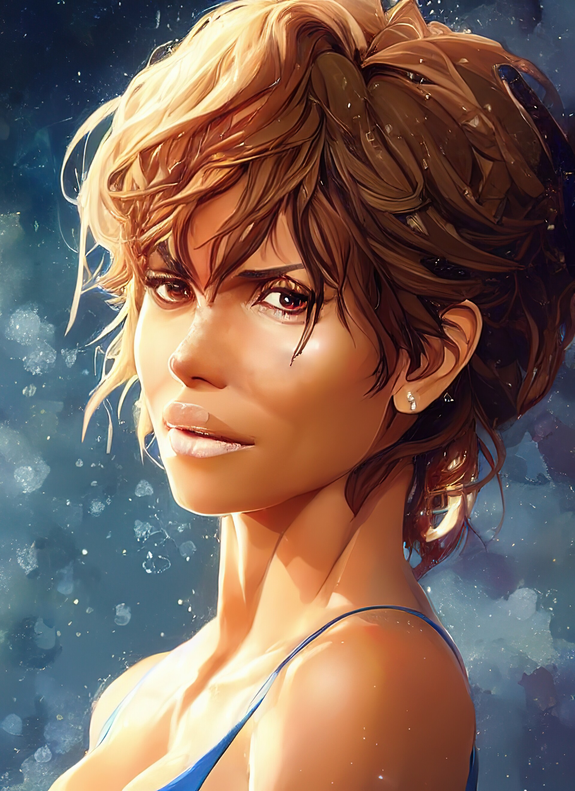 ArtStation - Halle Berry Potrait