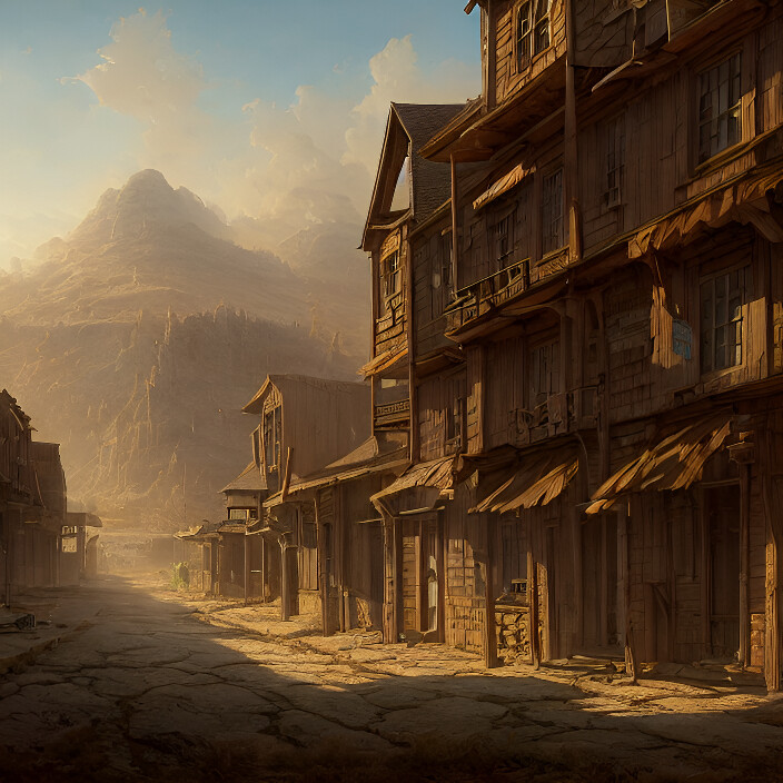 ArtStation - Old western town