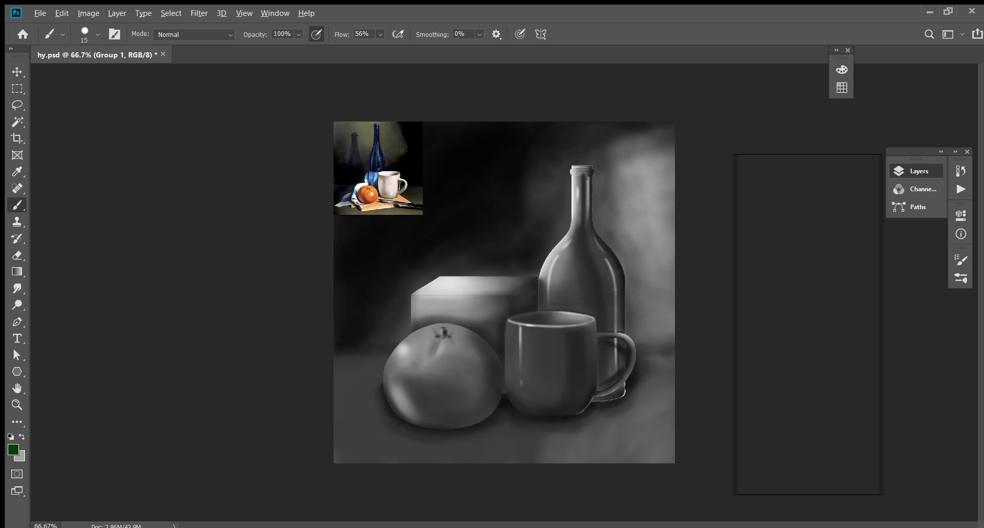 ArtStation - 2d art work greyscale